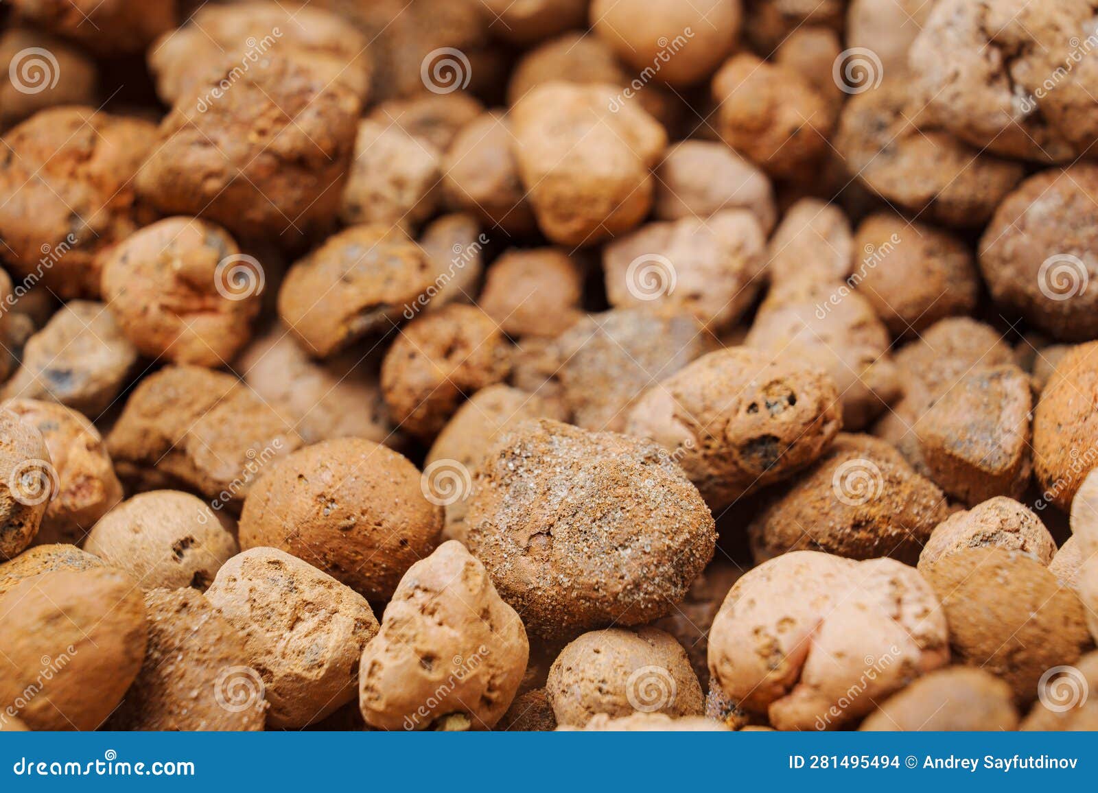 Expanded Clay. Small Lumps of Clay Used in Construction and for Growing ...