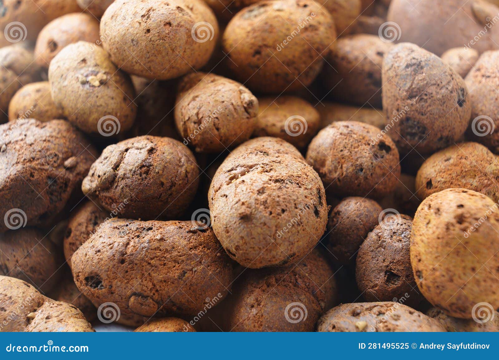 Expanded Clay. Small Lumps of Clay Used in Construction and for Growing ...