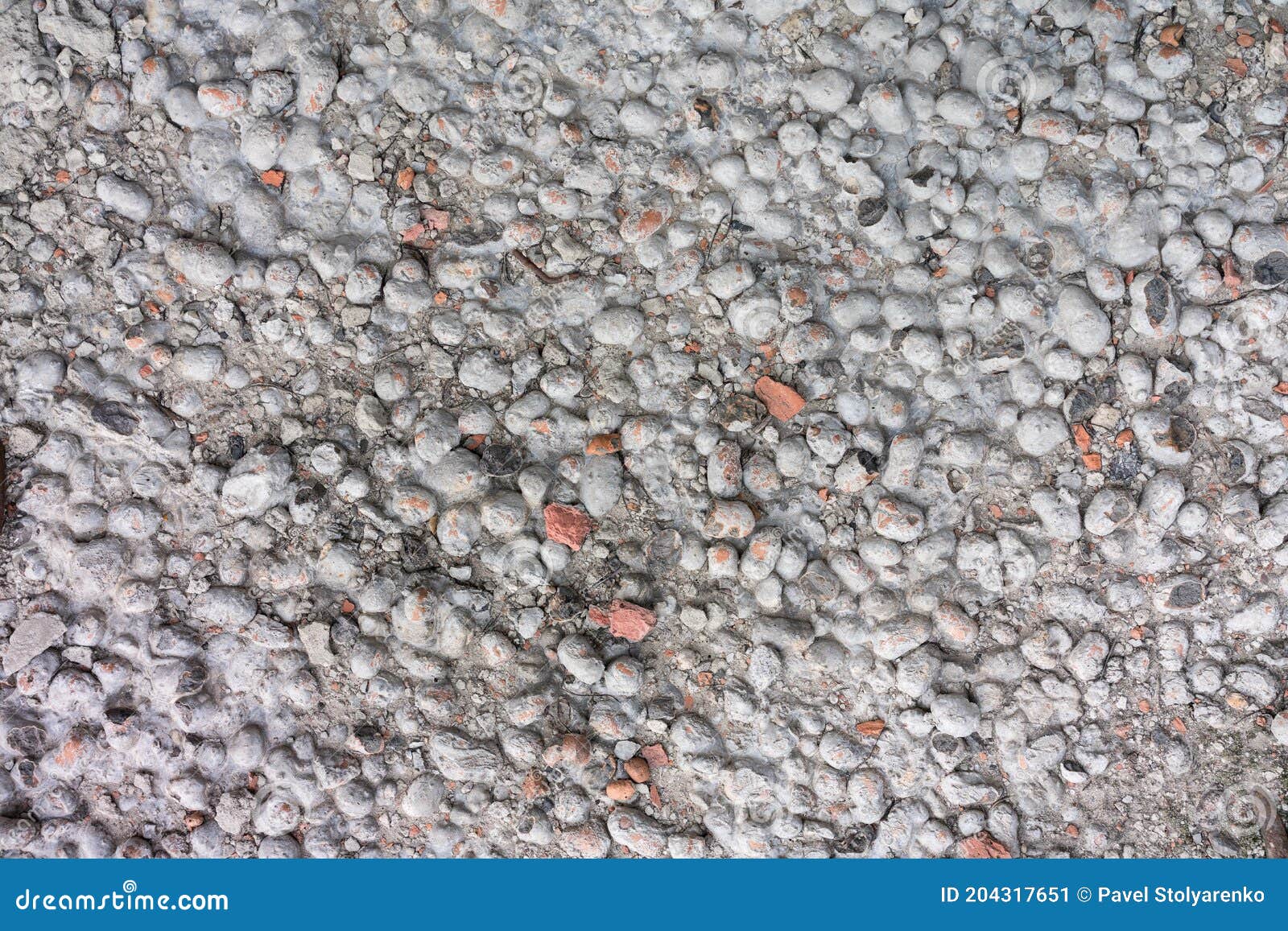 Expanded Clay Texture in Concrete Stock Image - Image of rock, gravel ...