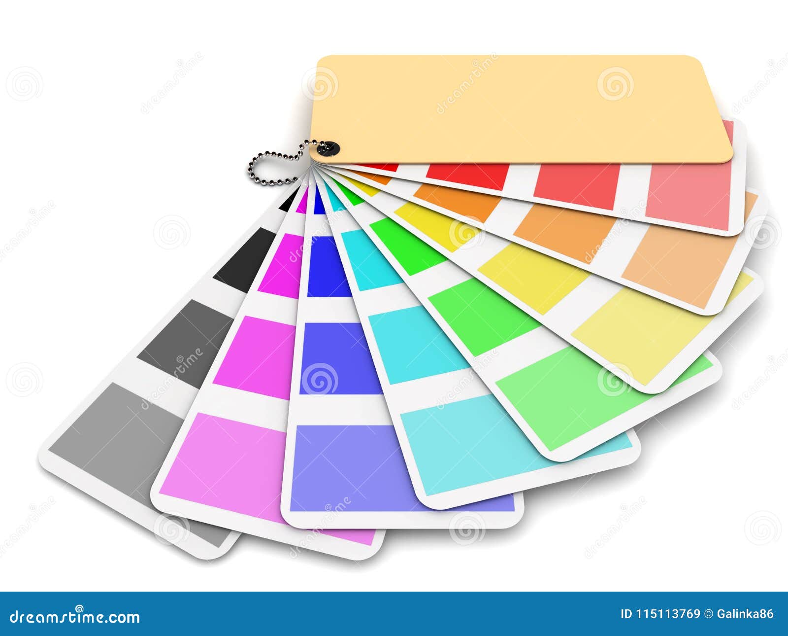 Expanded color palette stock illustration. Illustration of green ...