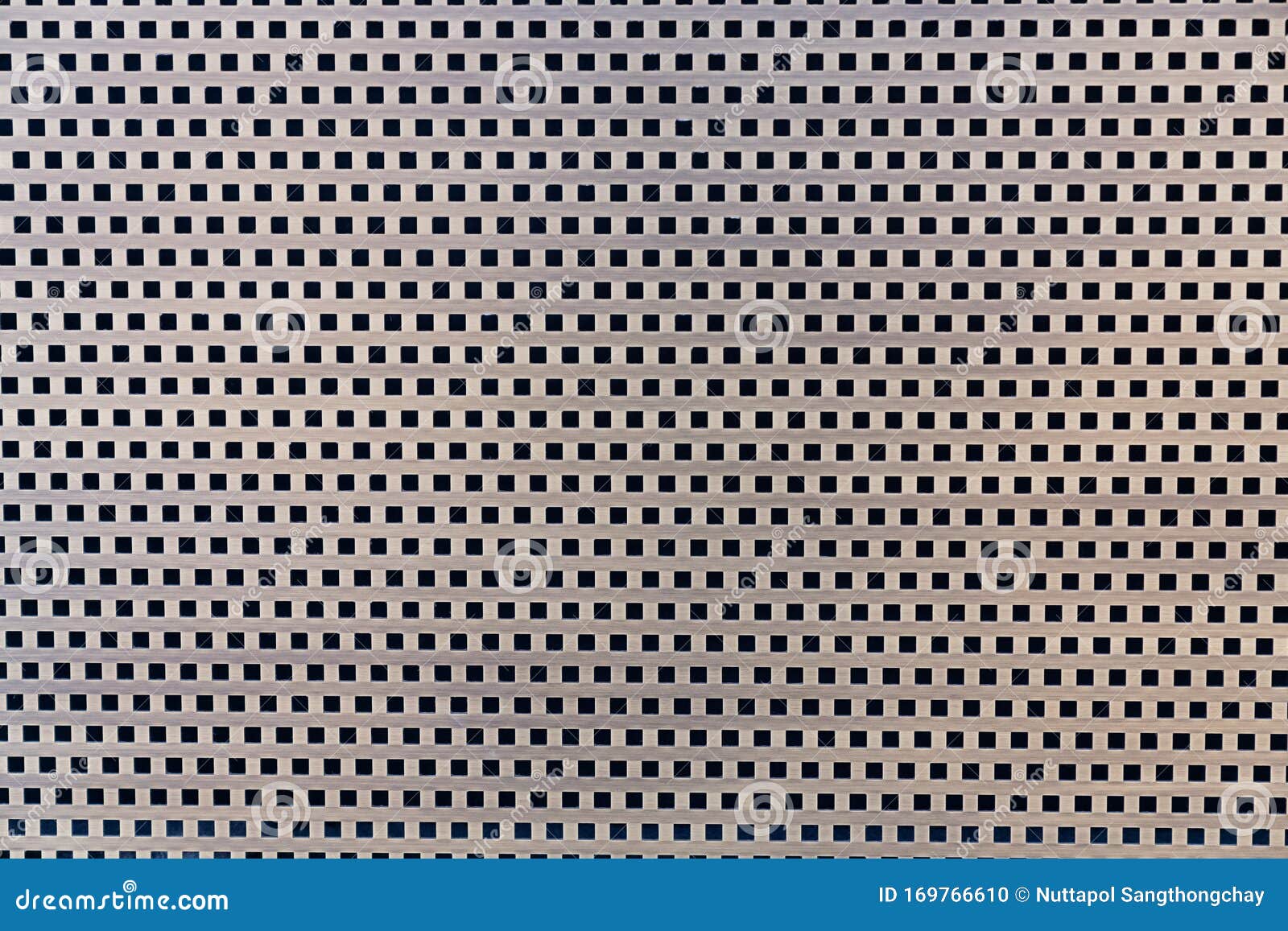 Expanded Gold Stainless Hairline with Black Rectangle Hole / Seamless ...