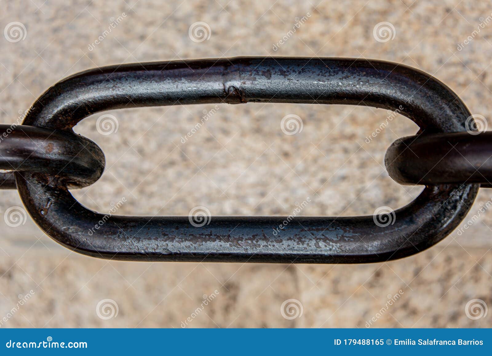 Expanded Iron Link, Macro Photography Stock Image - Image of oval, rust ...