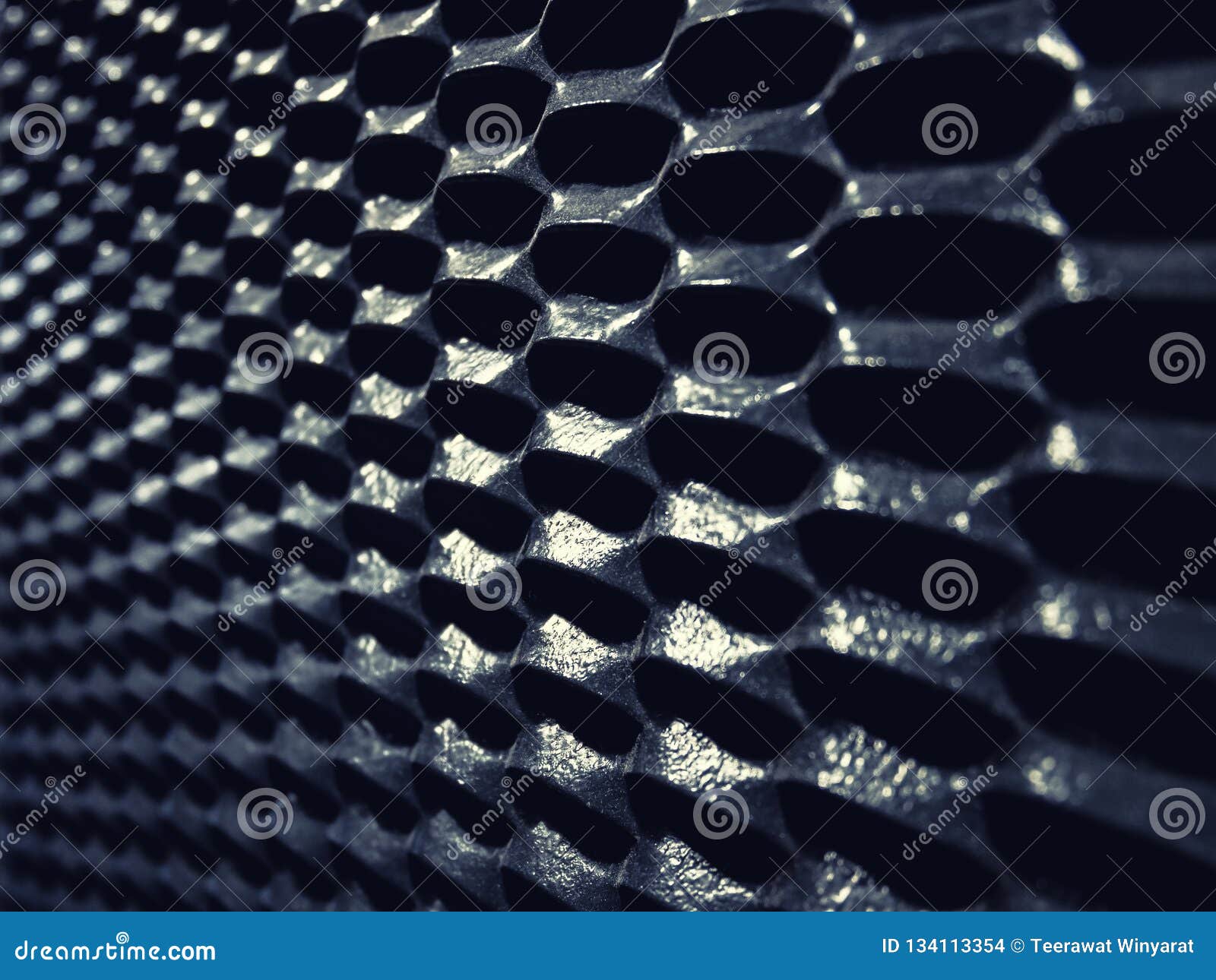 Expanded Metal Black Pattern Surface Industry Background Stock Photo ...