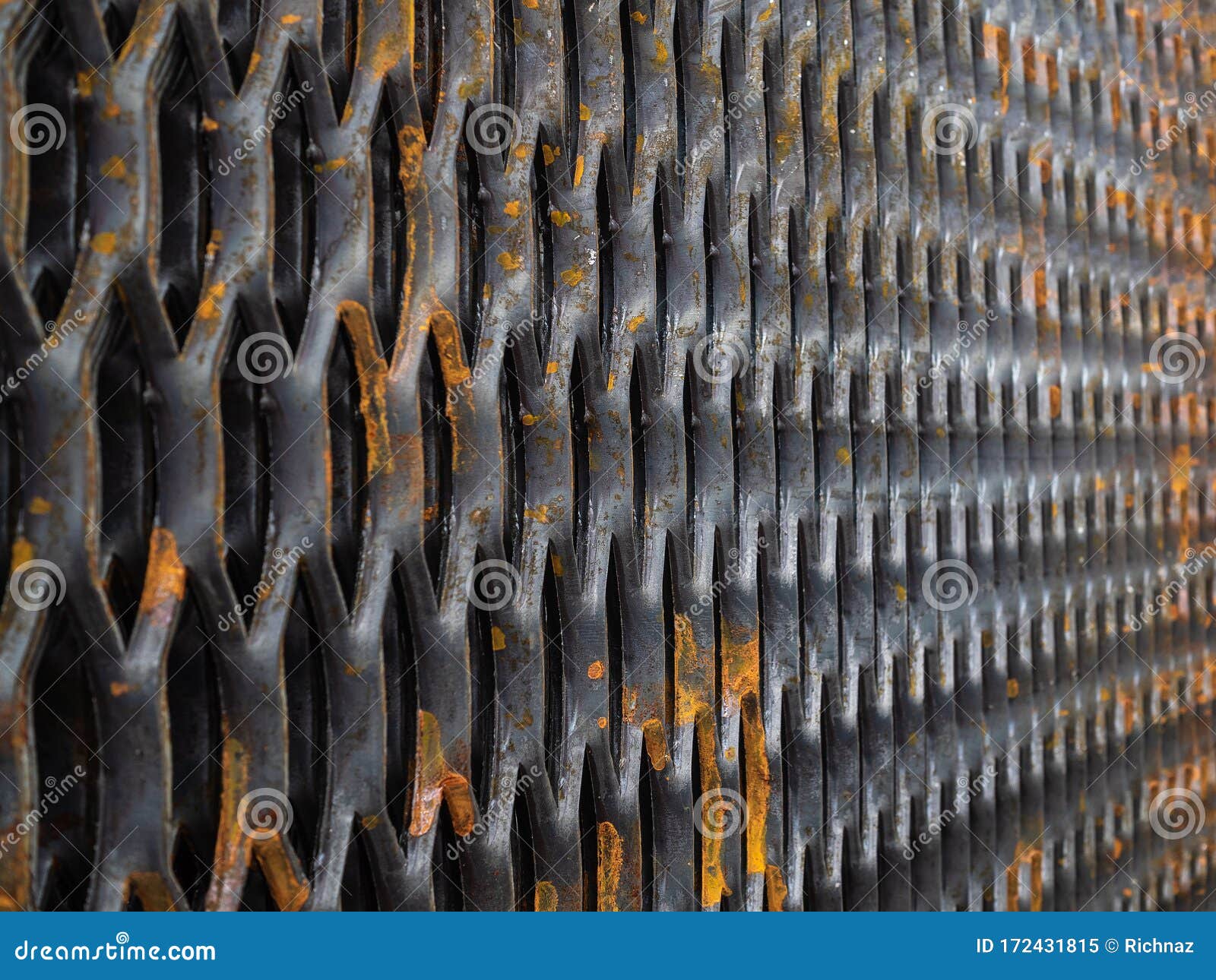 Expanded Metal Sheet for Use in Construction Stock Image - Image of ...