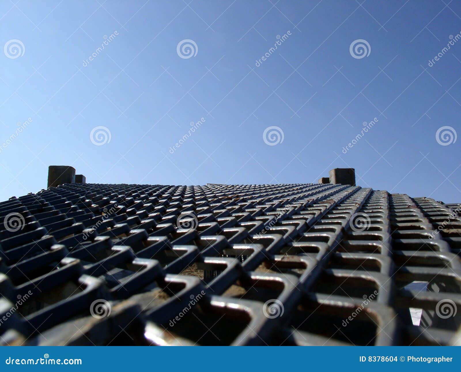 Expanded metal treadway stock photo. Image of equipment - 8378604