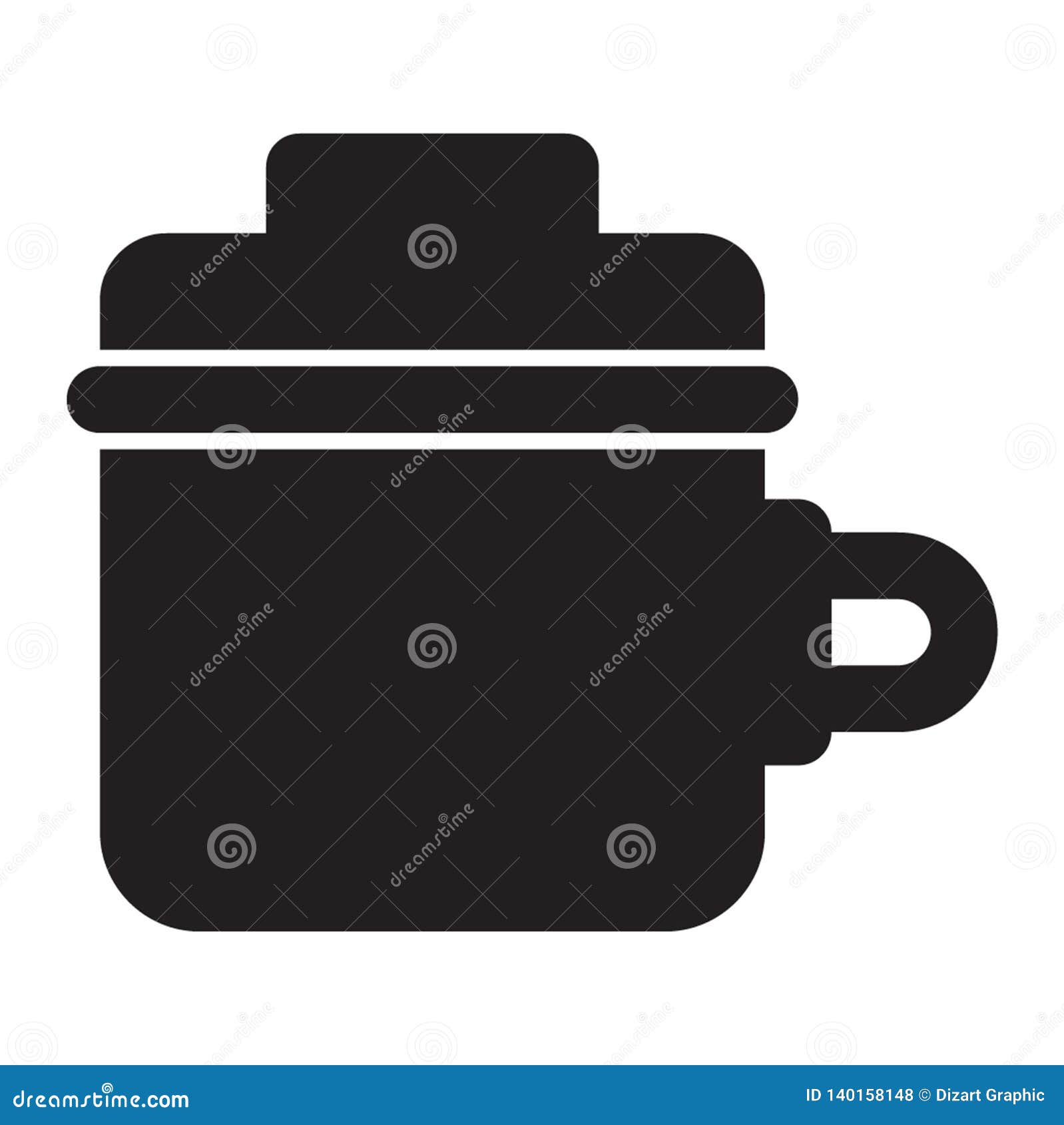 Pan Icon Solid Style for All Your Project Needs Stock Illustration ...