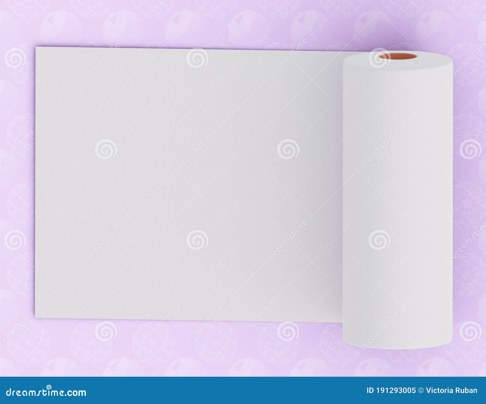 An Expanded Paper Towel Roll Stock Illustration - Illustration of ...