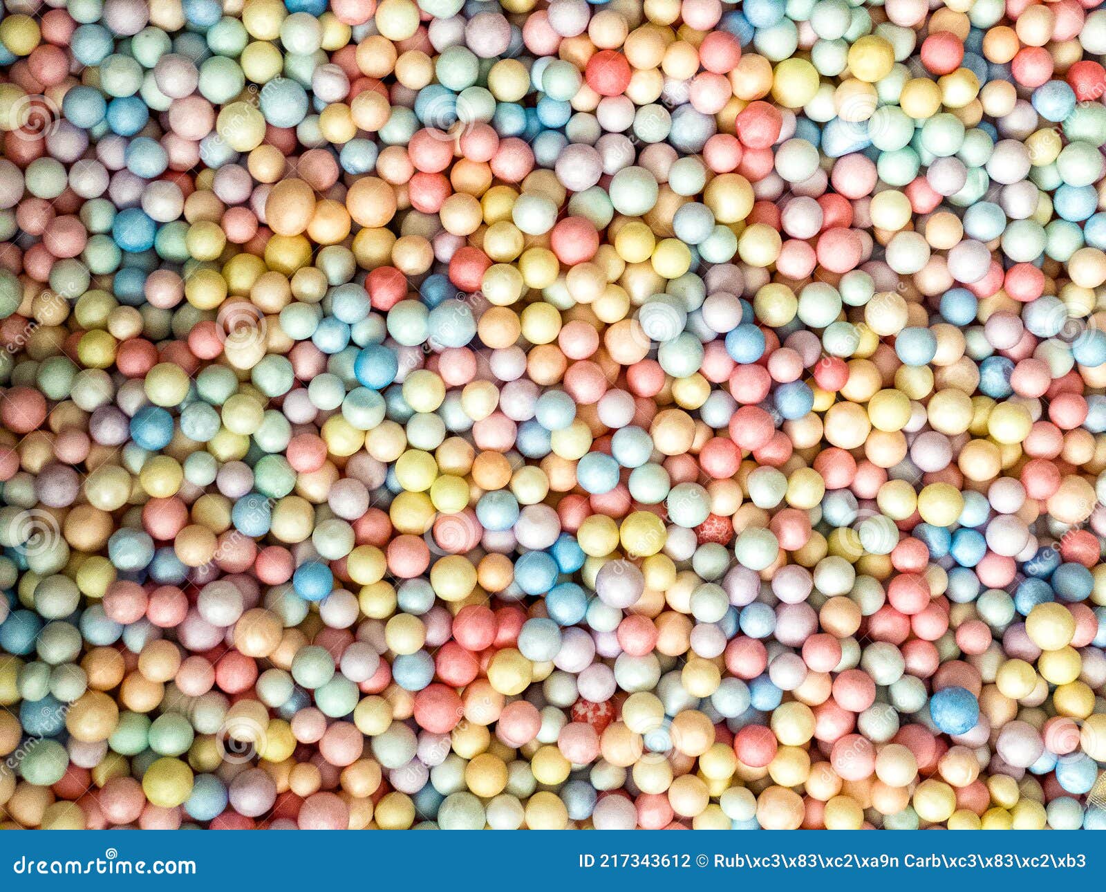 Expanded Polyethylene Balls for Package Filling Stock Photo - Image of ...