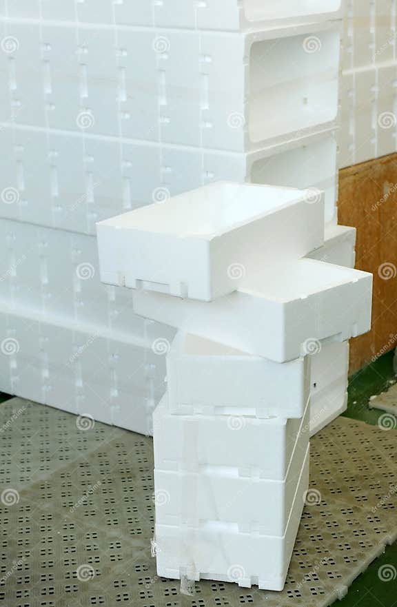 Expanded Polystyrene Boxes or White Cork for Packing and Transporting ...