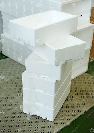 Expanded Polystyrene Boxes or White Cork for Packing and Transporting ...