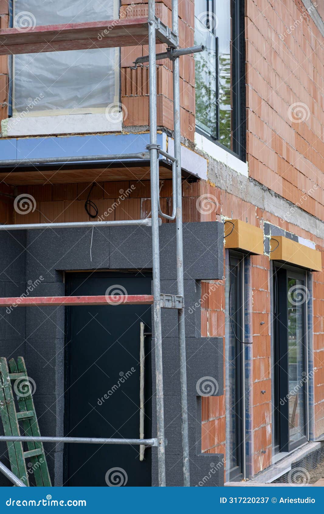 Expanded Polystyrene (EPS),Black Thermoplastic Foam Material, Modern ...