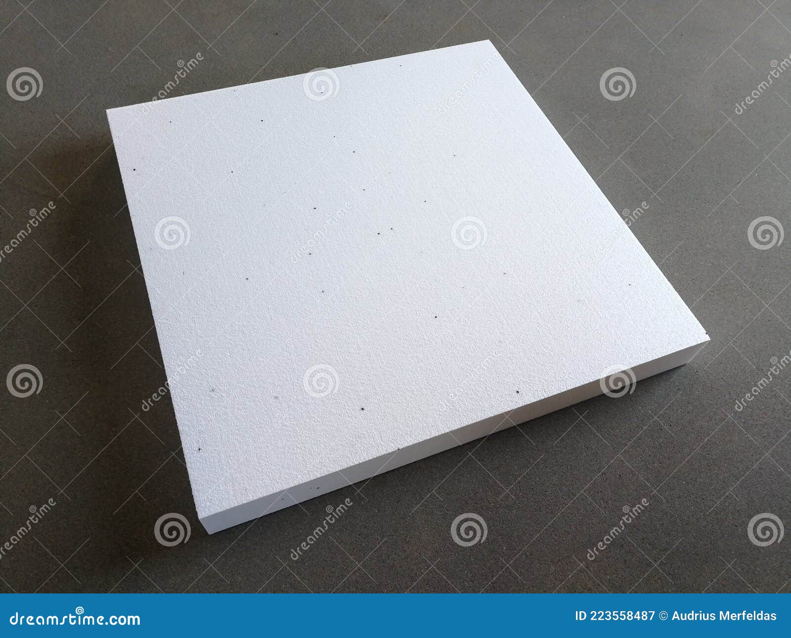 Expanded Polystyrene Layer on Concrete Subfloor Stock Image - Image of ...