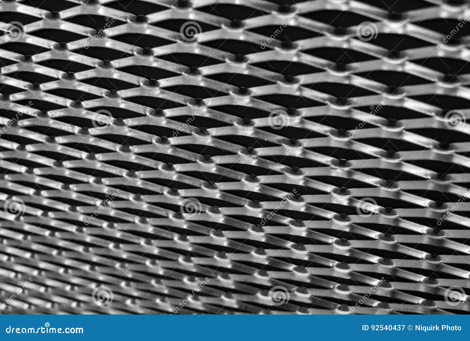 Expanded Steel Mesh Close Up Stock Image - Image of rhomboid, facade ...