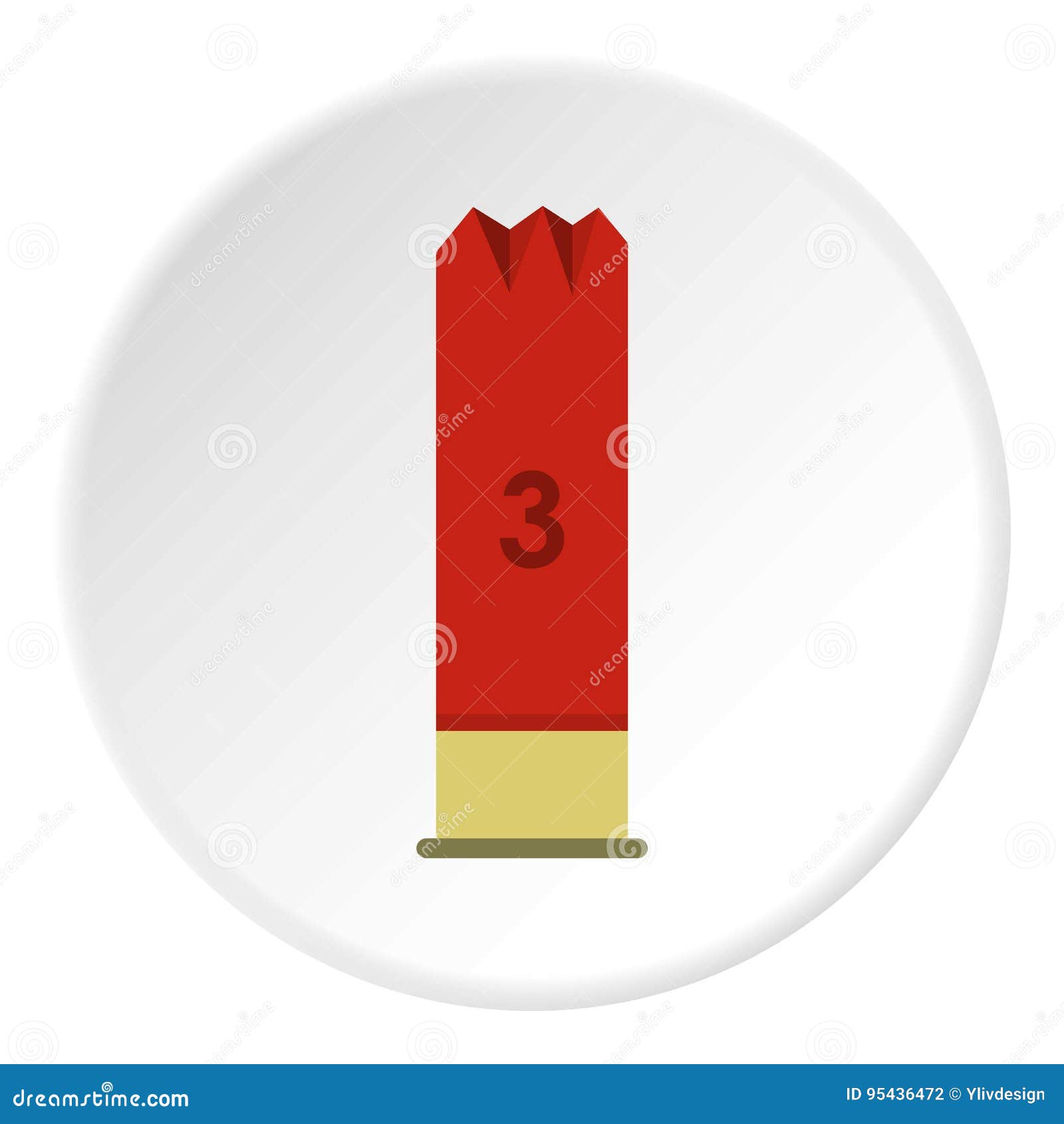 Expanding Bullets Icon Circle Stock Vector - Illustration of handgun ...