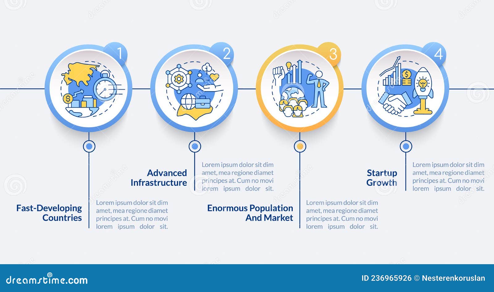 Expanding Business into Asia Circle Infographic Template Stock Vector ...
