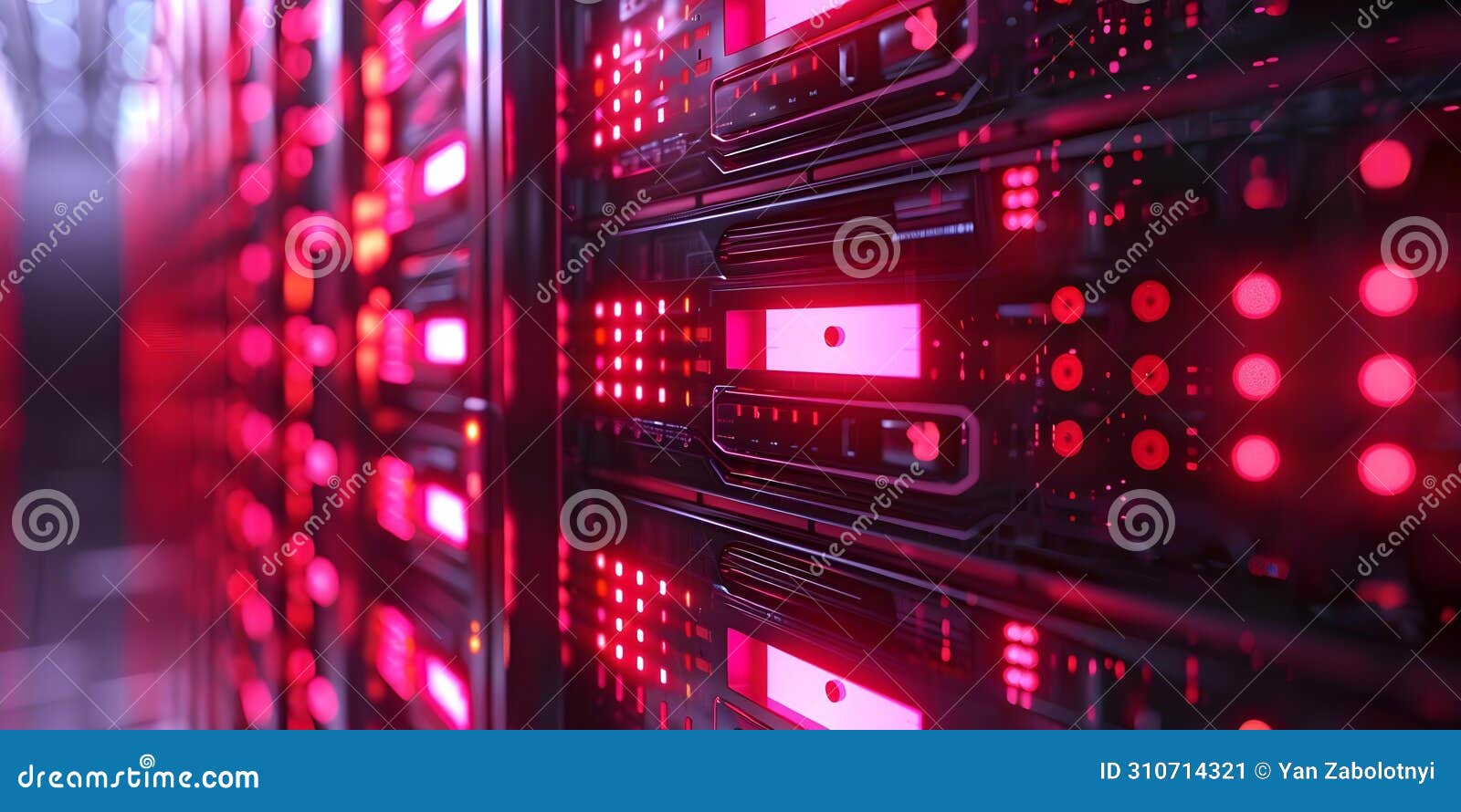 Expanding Server Infrastructure Illustrated through D Racks. Concept ...