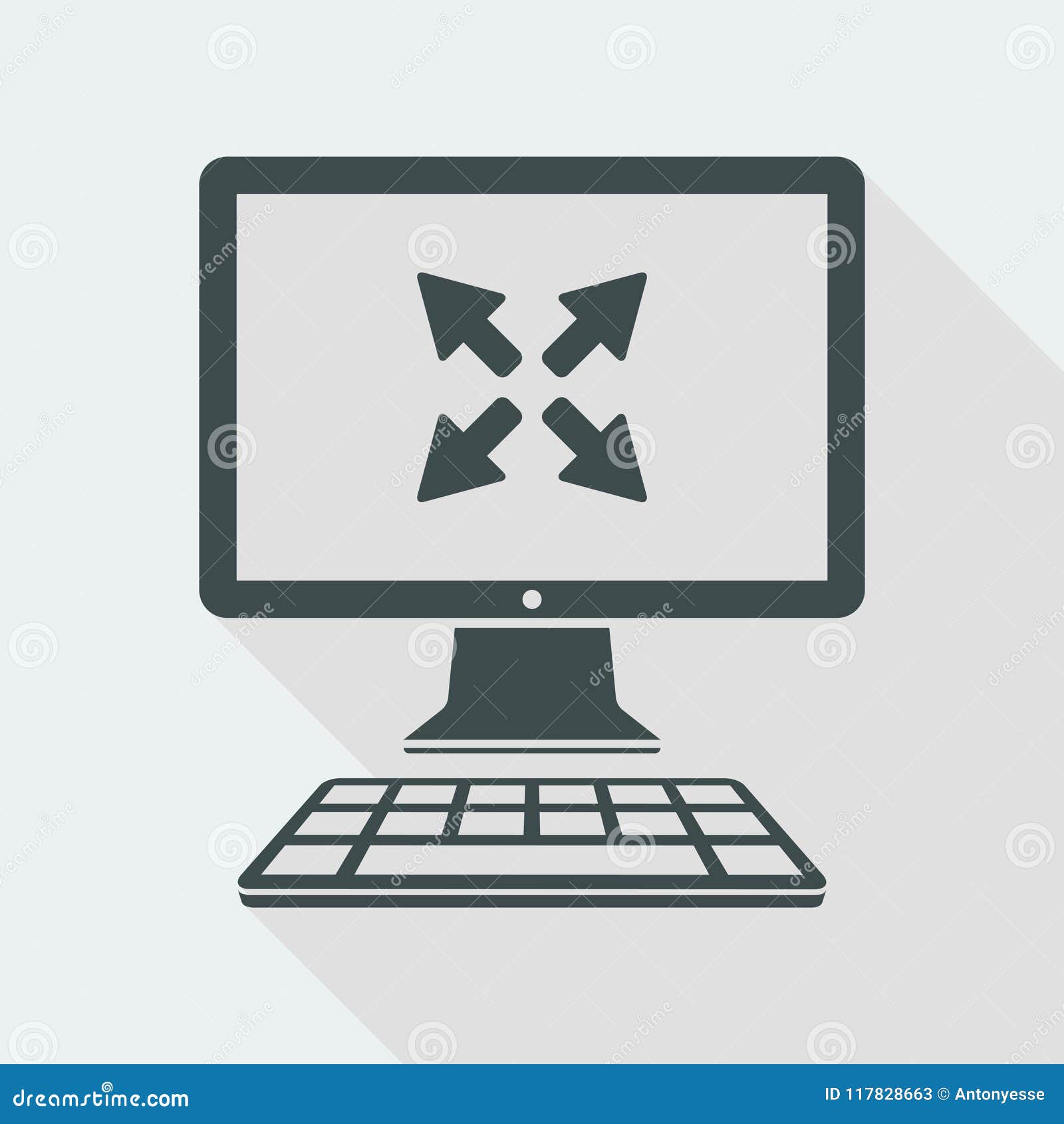 Expandir Pantalla Completa De La Ventana - Icono Plano Del Vector ...