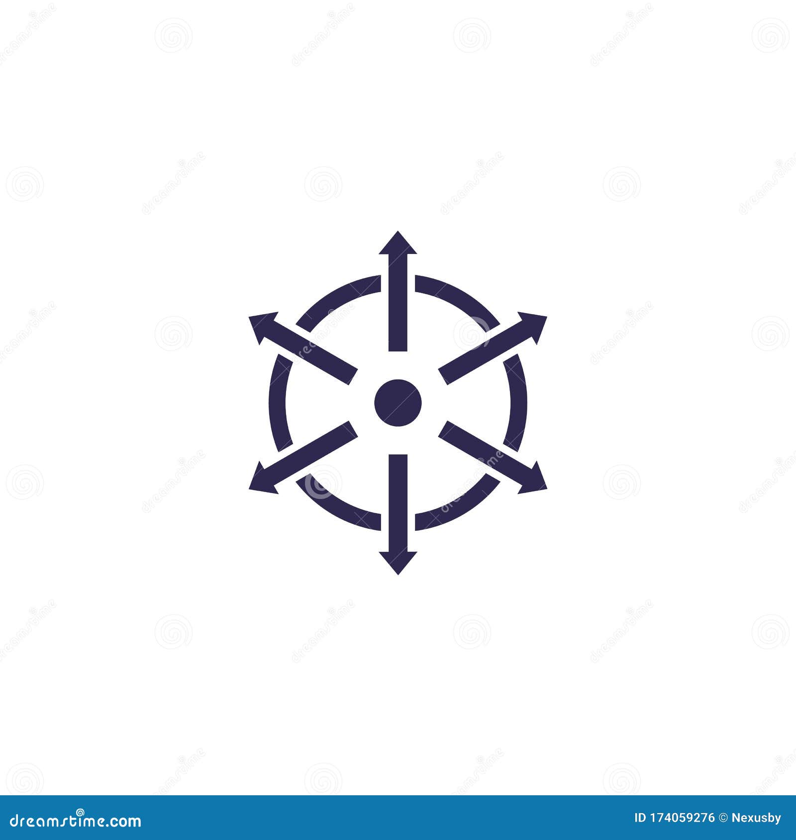 Expansion icon, vector stock vector. Illustration of grow - 174059276