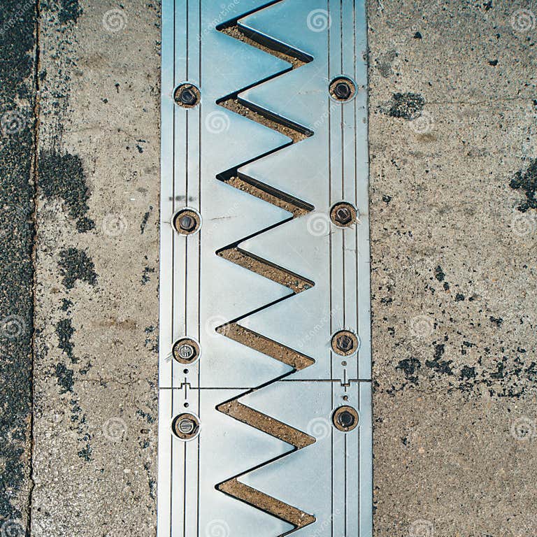 Expansion Joints on a Modern Bridge Stock Photo - Image of highway ...