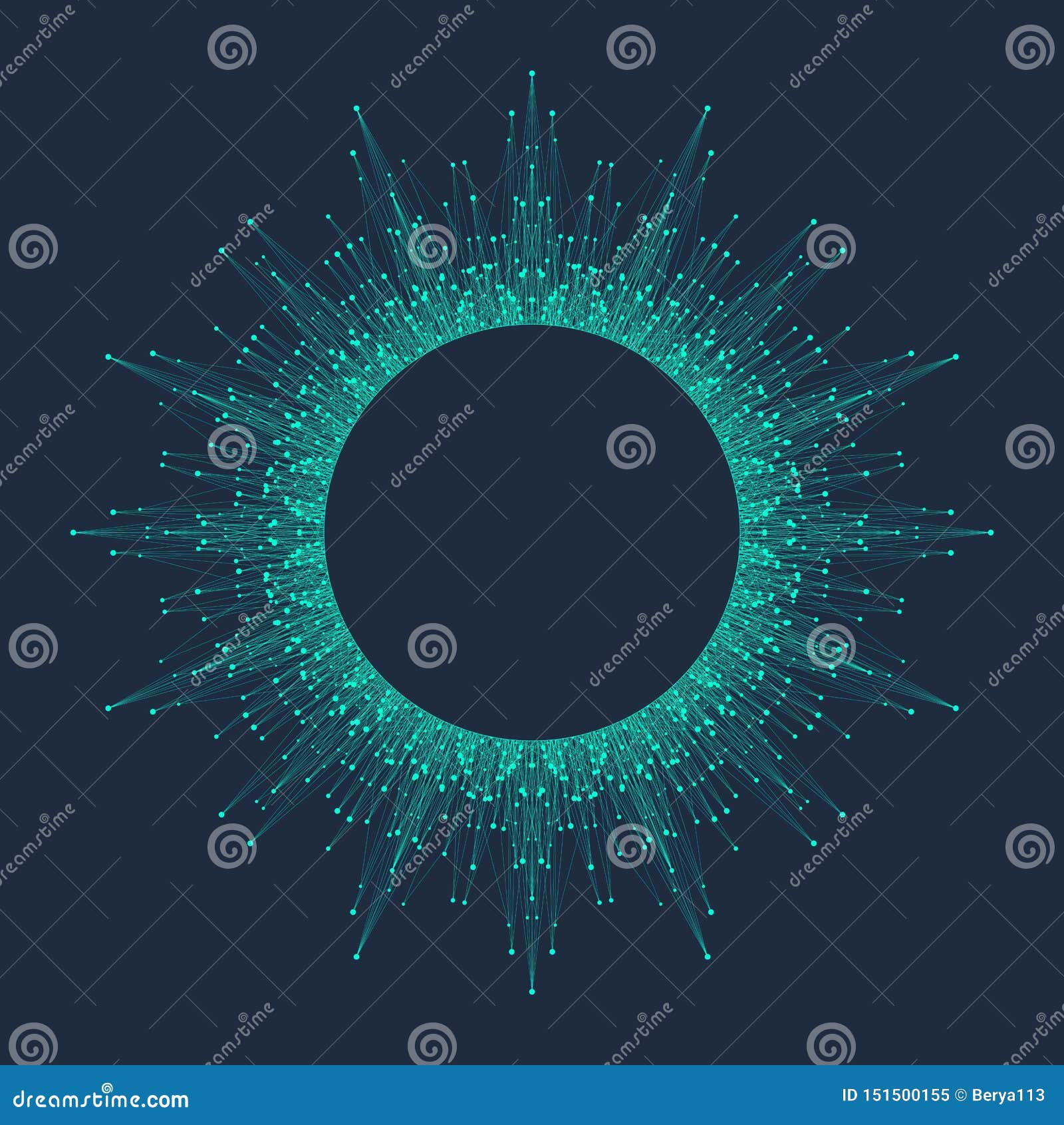 Expansion of Life. Colorful Explosion Background with Connected Line ...