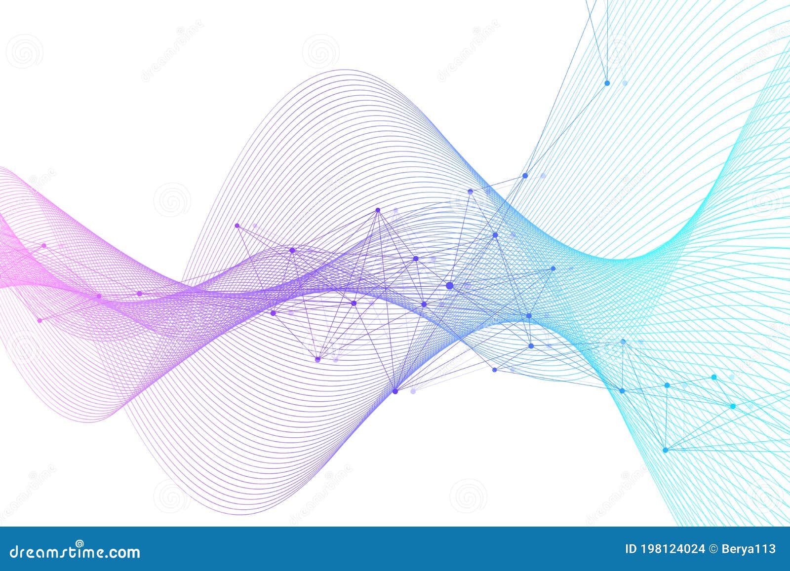 Expansion Of Life. Colorful Explosion Background With Connected Line ...