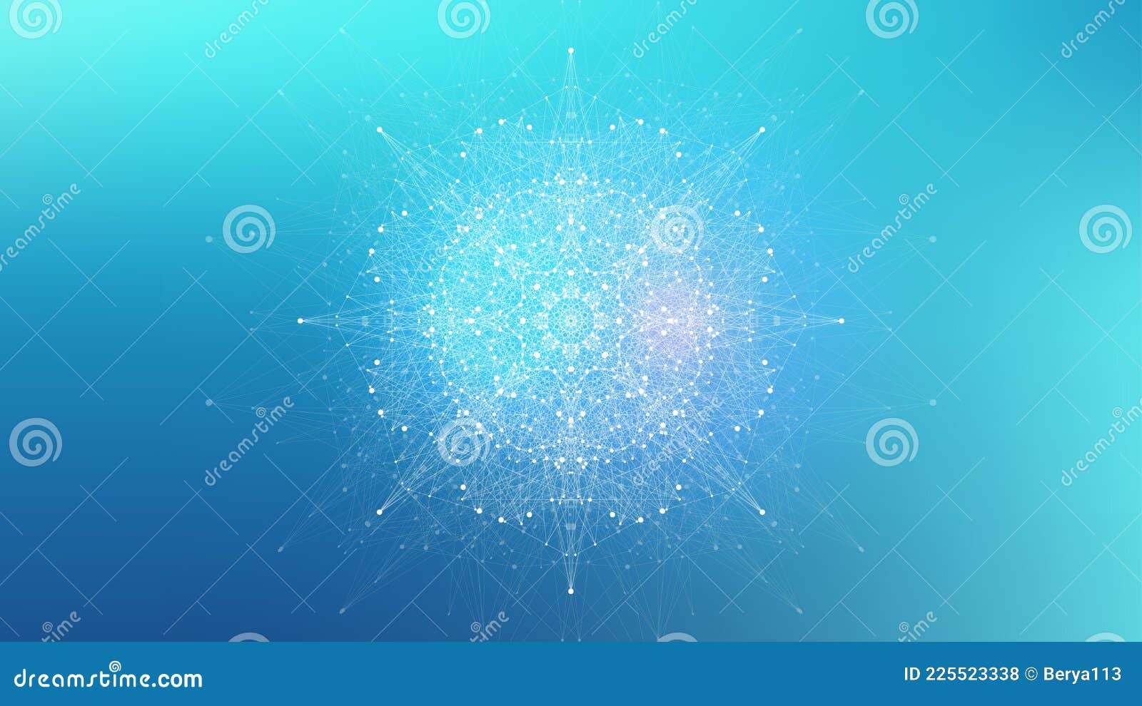 Expansion of Life. Colorful Explosion Background with Connected Line ...