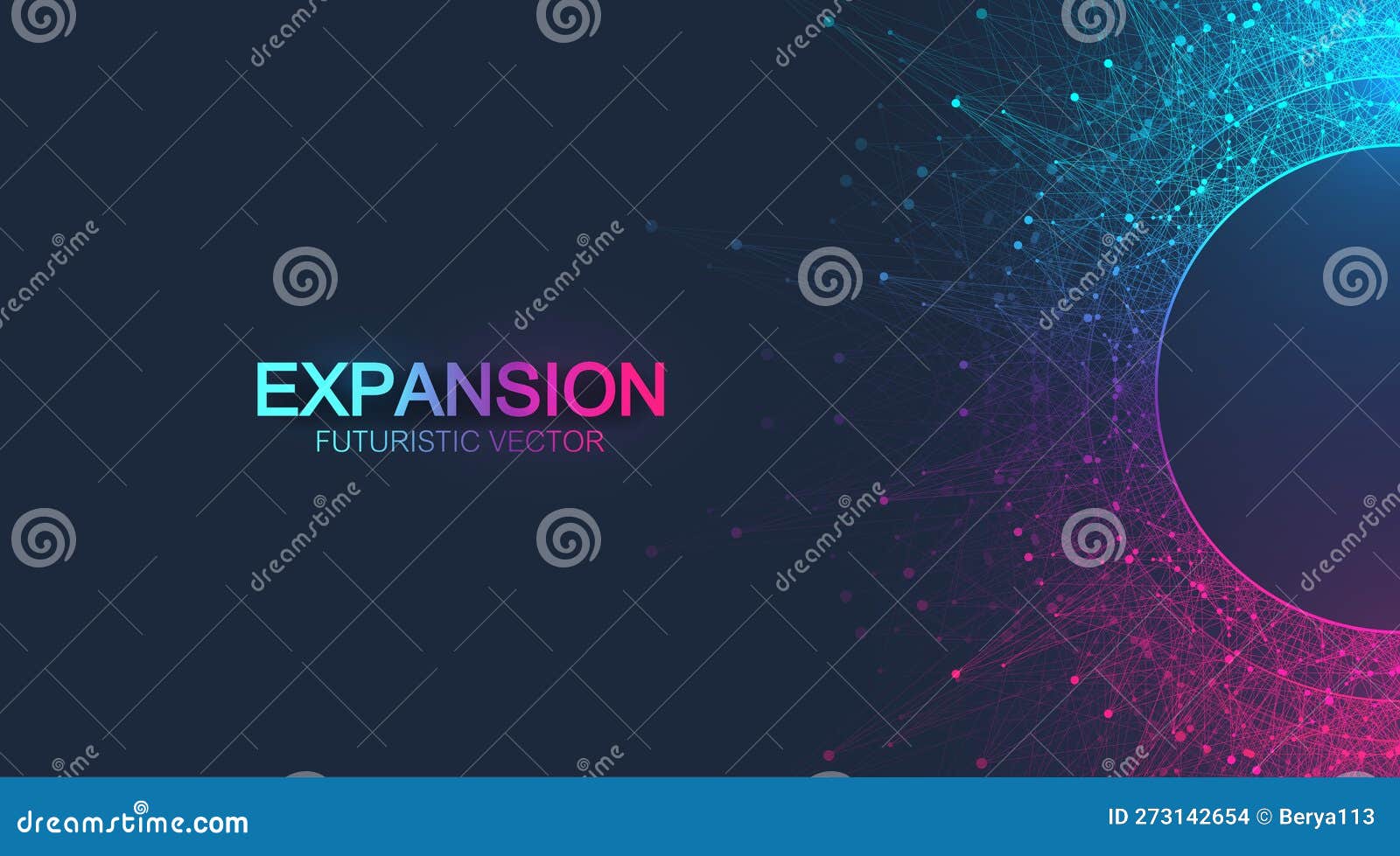 Expansion of Life. Colorful Explosion Background with Connected Line ...
