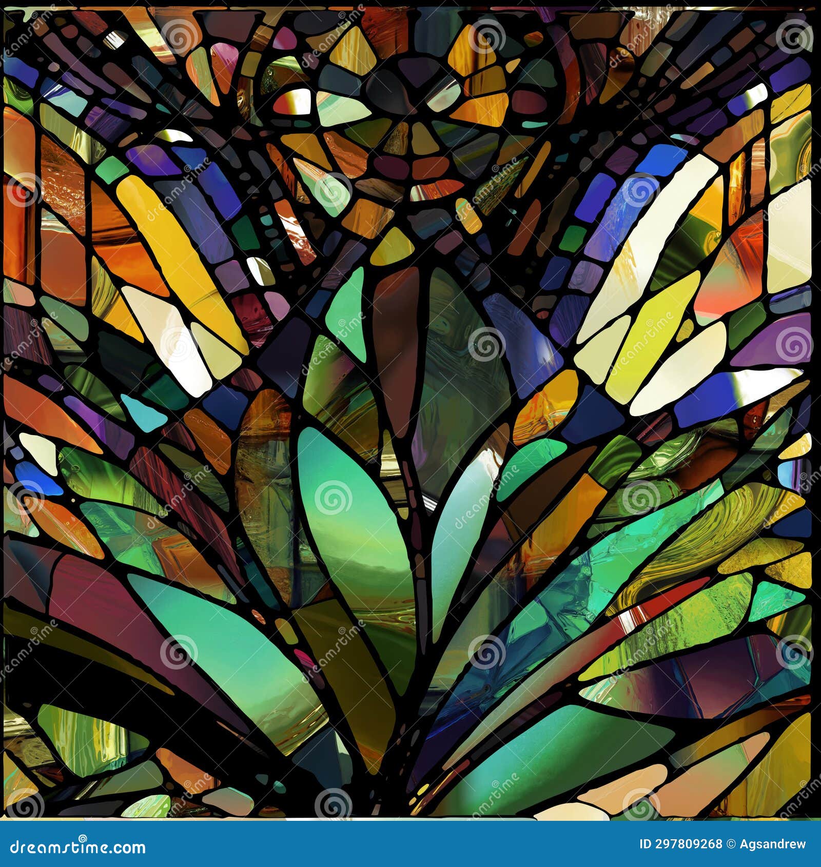 Expansion of Vivid Glass stock illustration. Illustration of ...