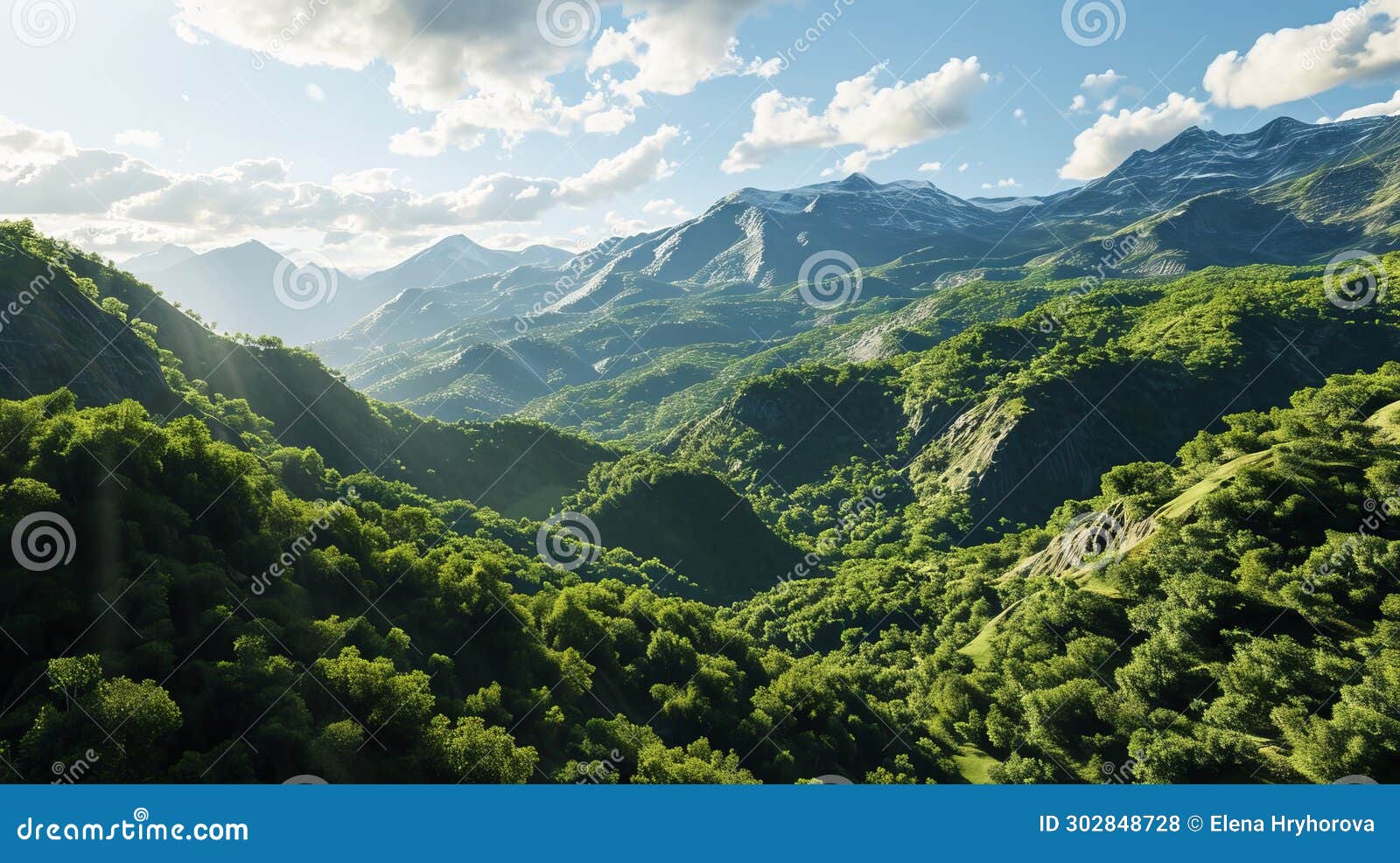 Expansive Scenery of Rolling Hills Covered in Dense Greenery, Extending ...