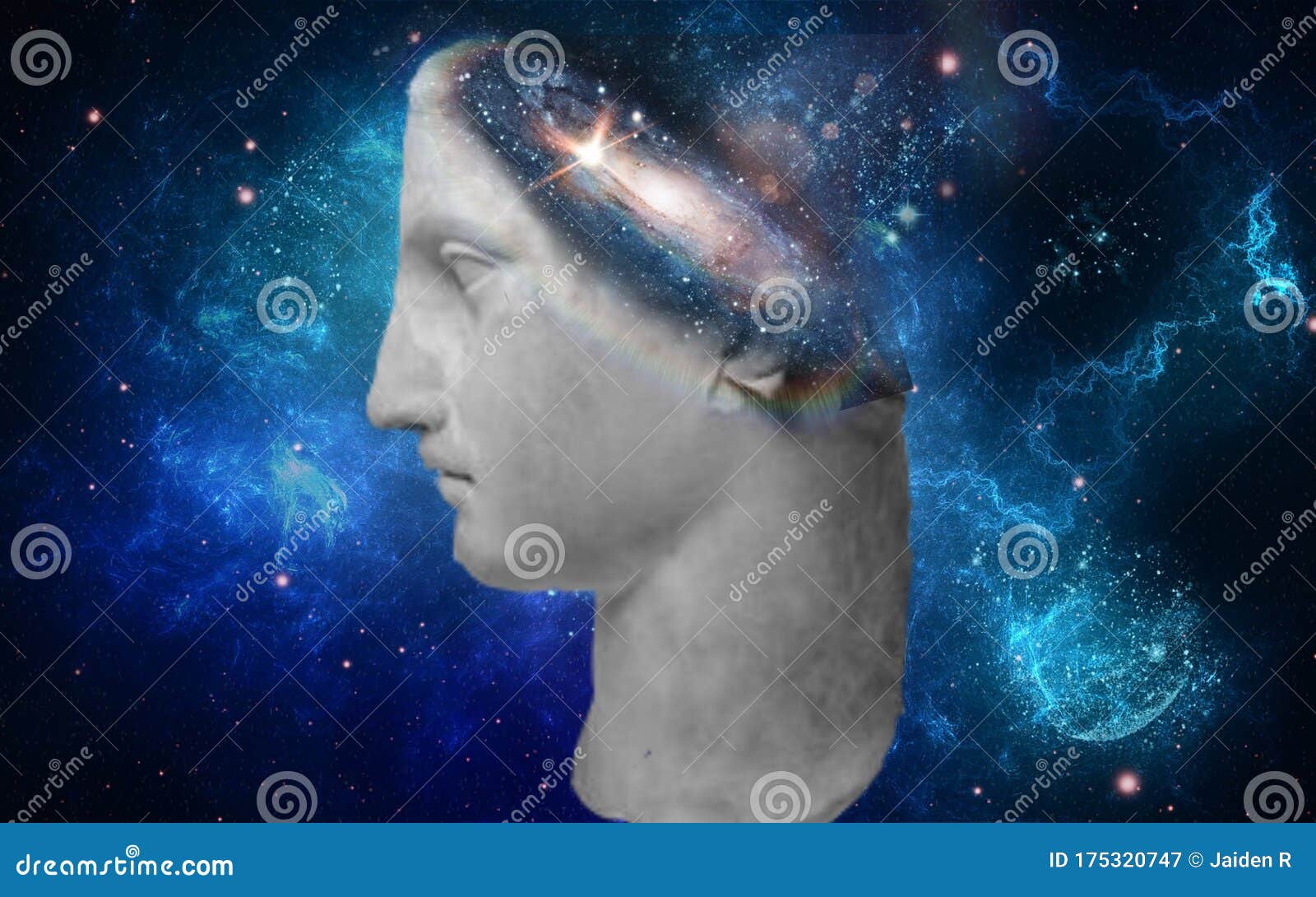 Expansive Space of Mind stock illustration. Illustration of mind ...