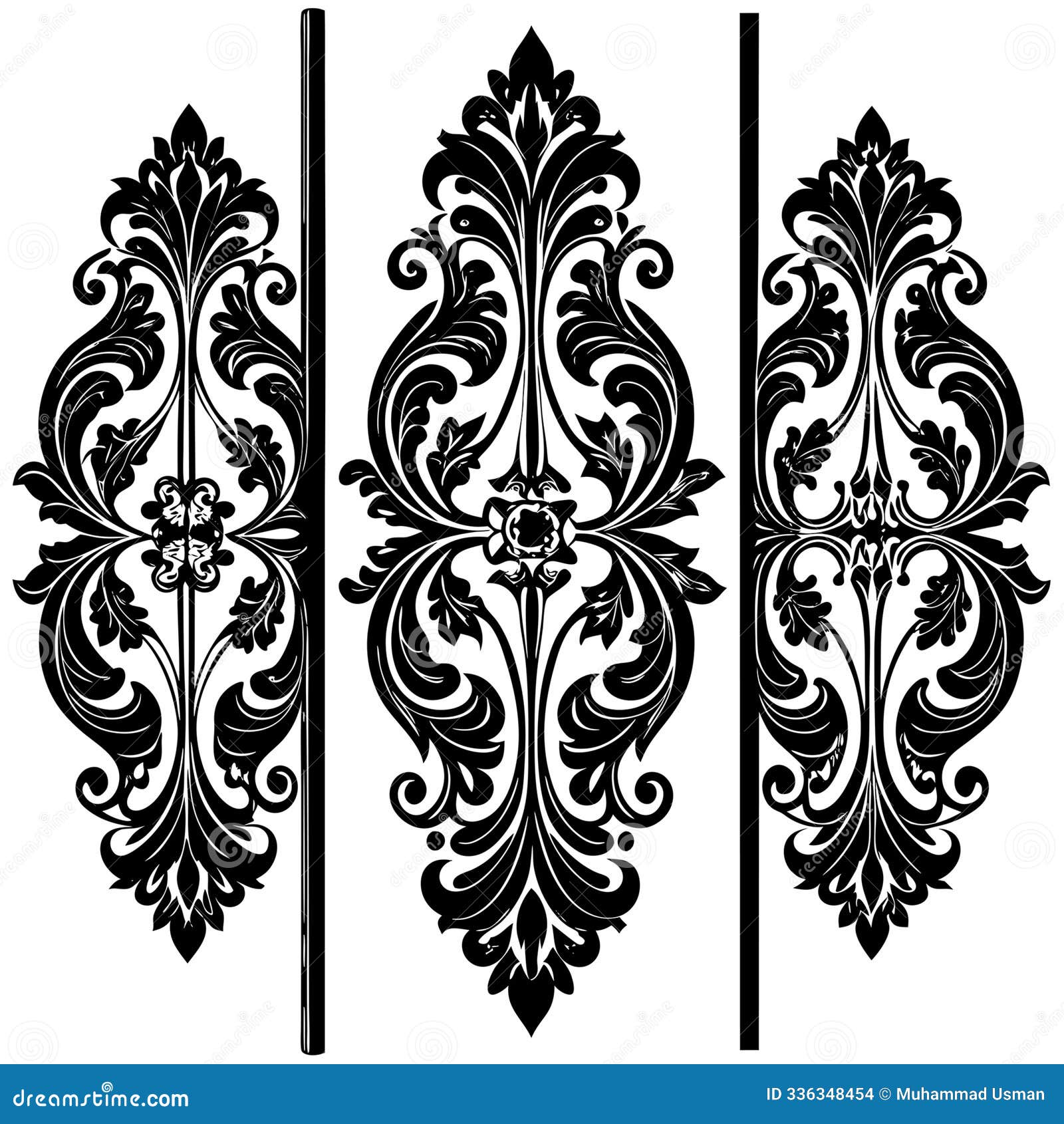 Expansive Victorian-Era Vector Art with Modern Geometric Patterns Stock ...