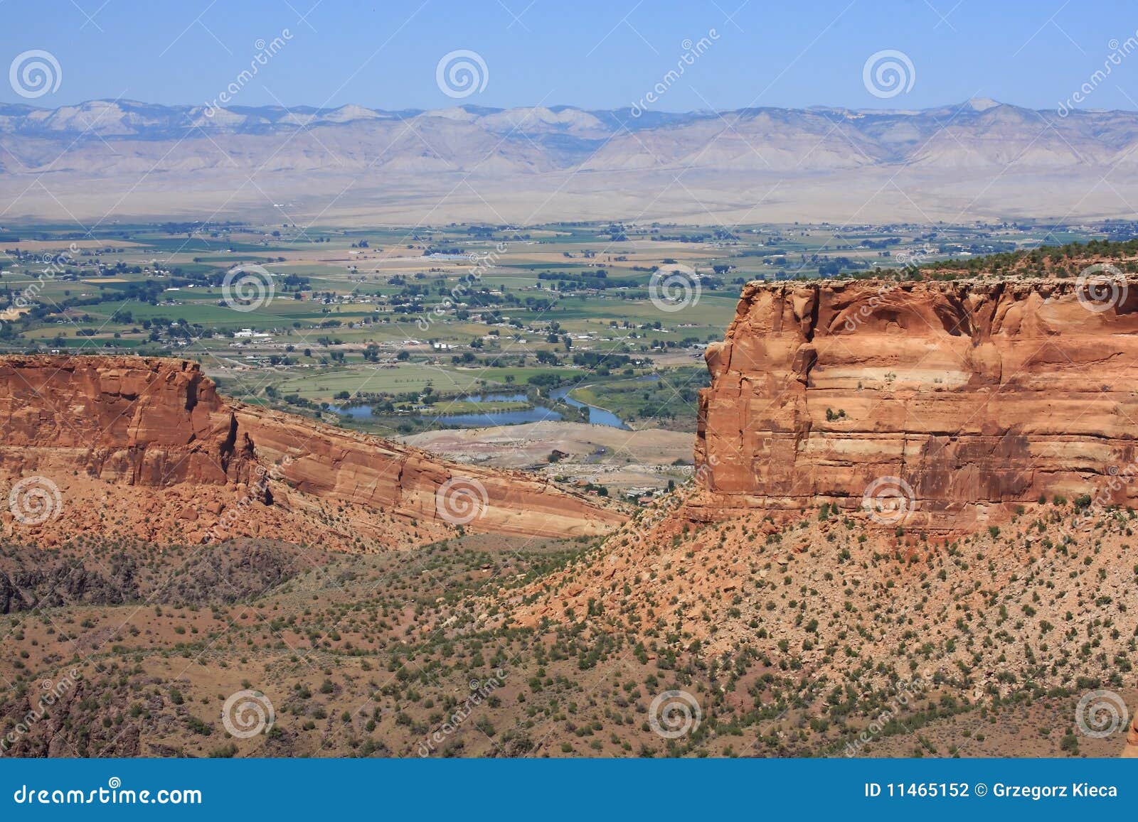 Expansive View from the Colorado National Monument Stock Photo - Image ...