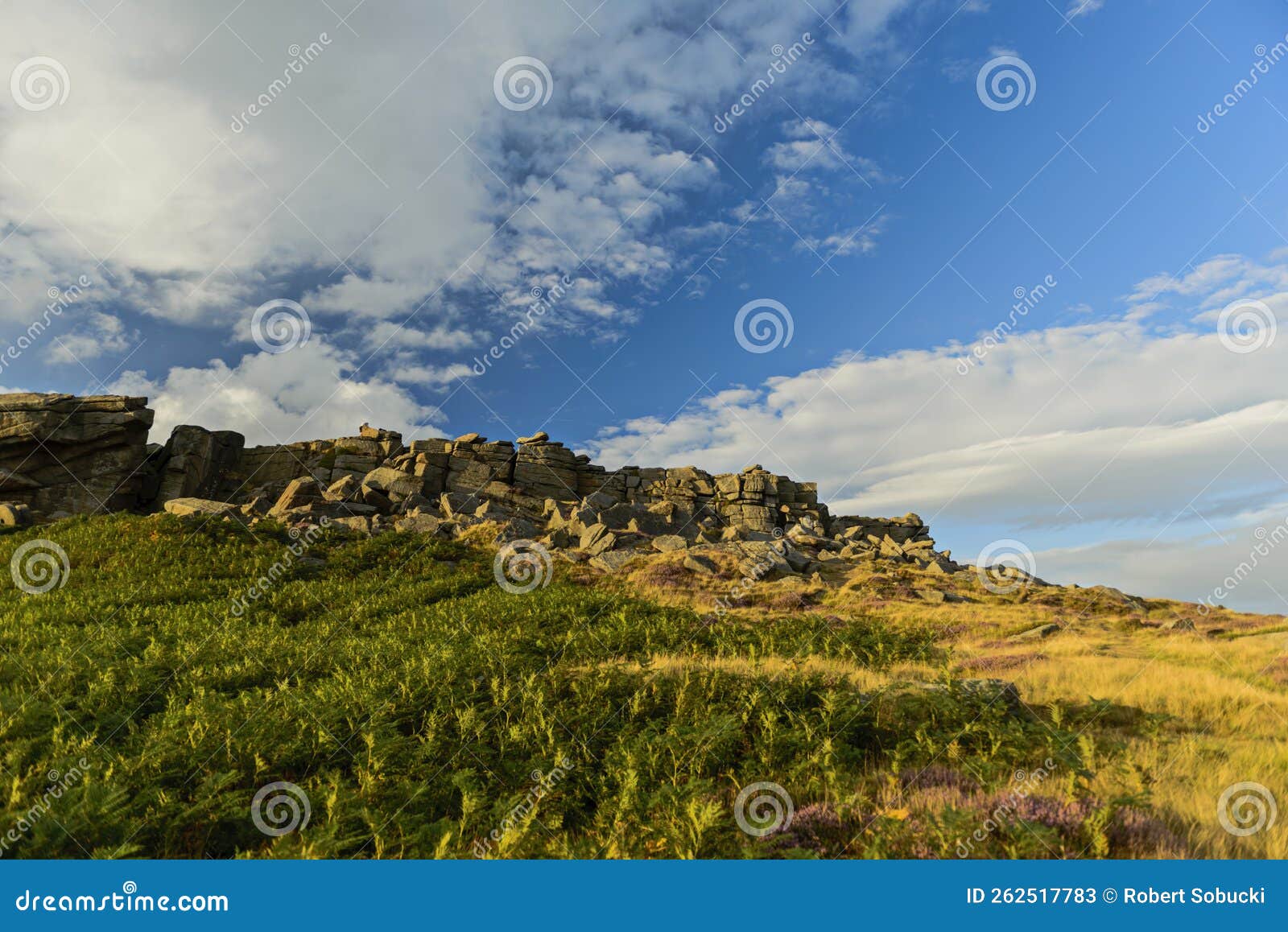 Expansive Views from the Hill To the Grounds Below Stock Image - Image ...