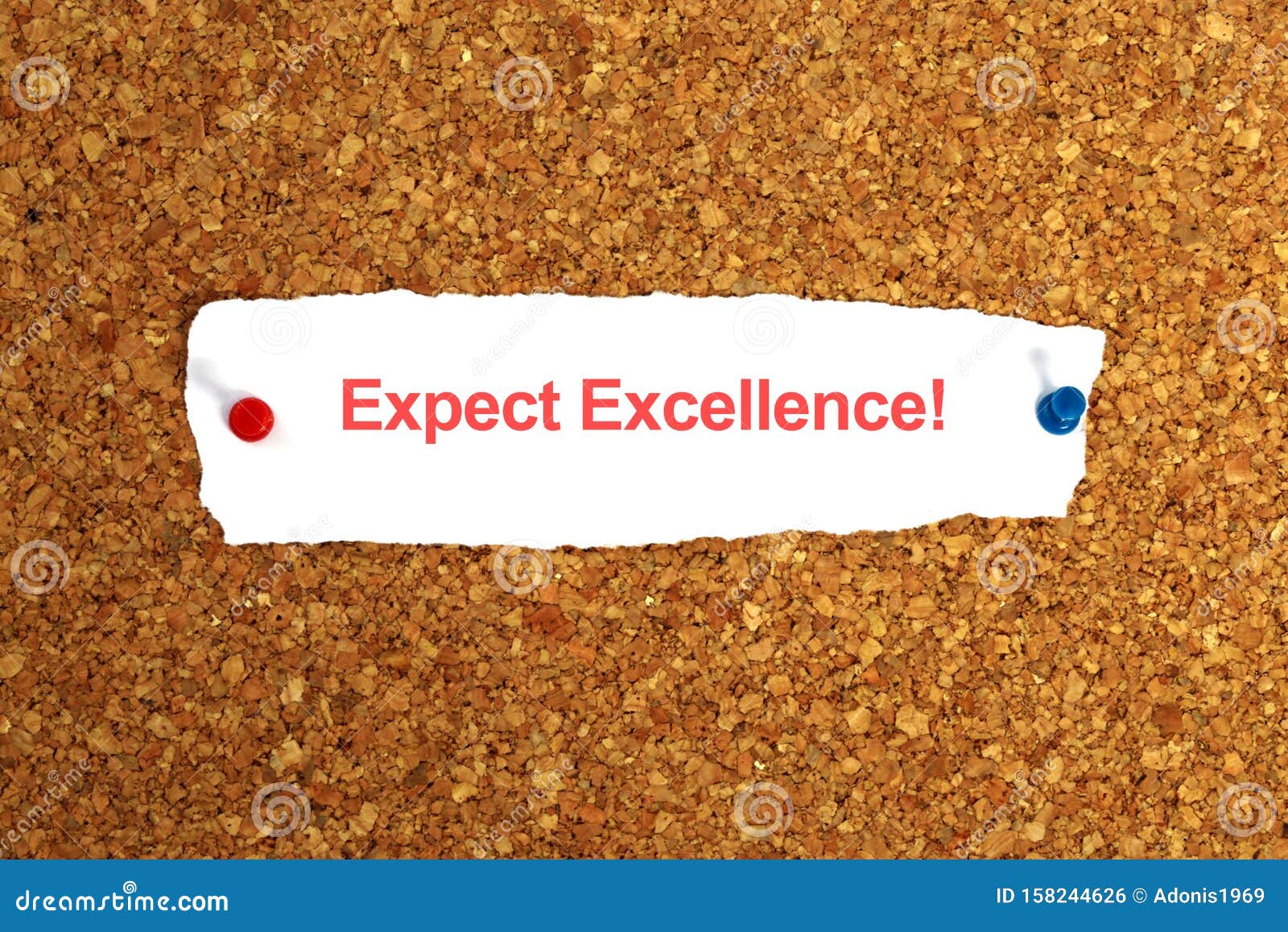 Expect excellence on paper stock photo. Image of client - 158244626