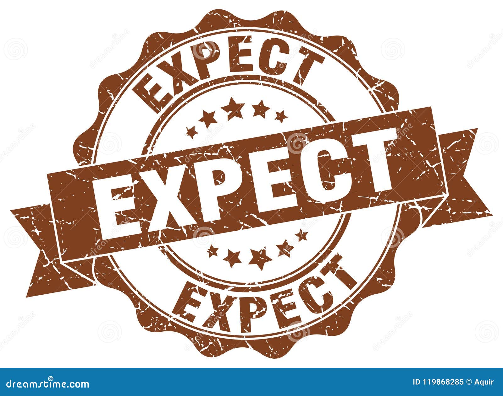 Expect seal. stamp stock vector. Illustration of round - 119868285