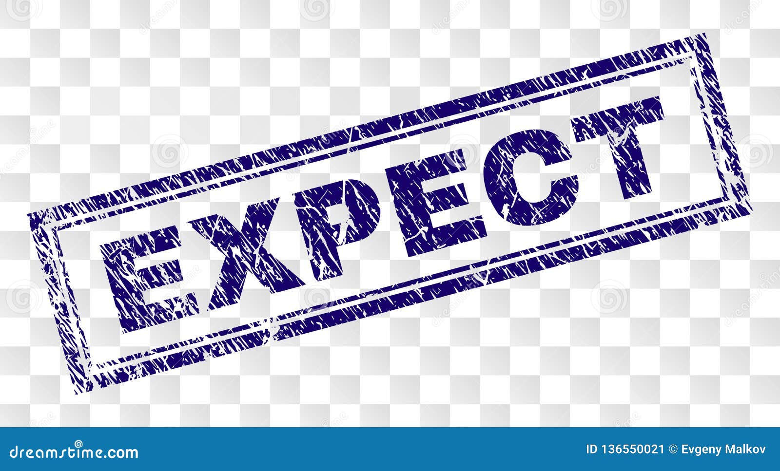 Scratched EXPECT Rectangle Stamp Stock Vector - Illustration of rubber ...
