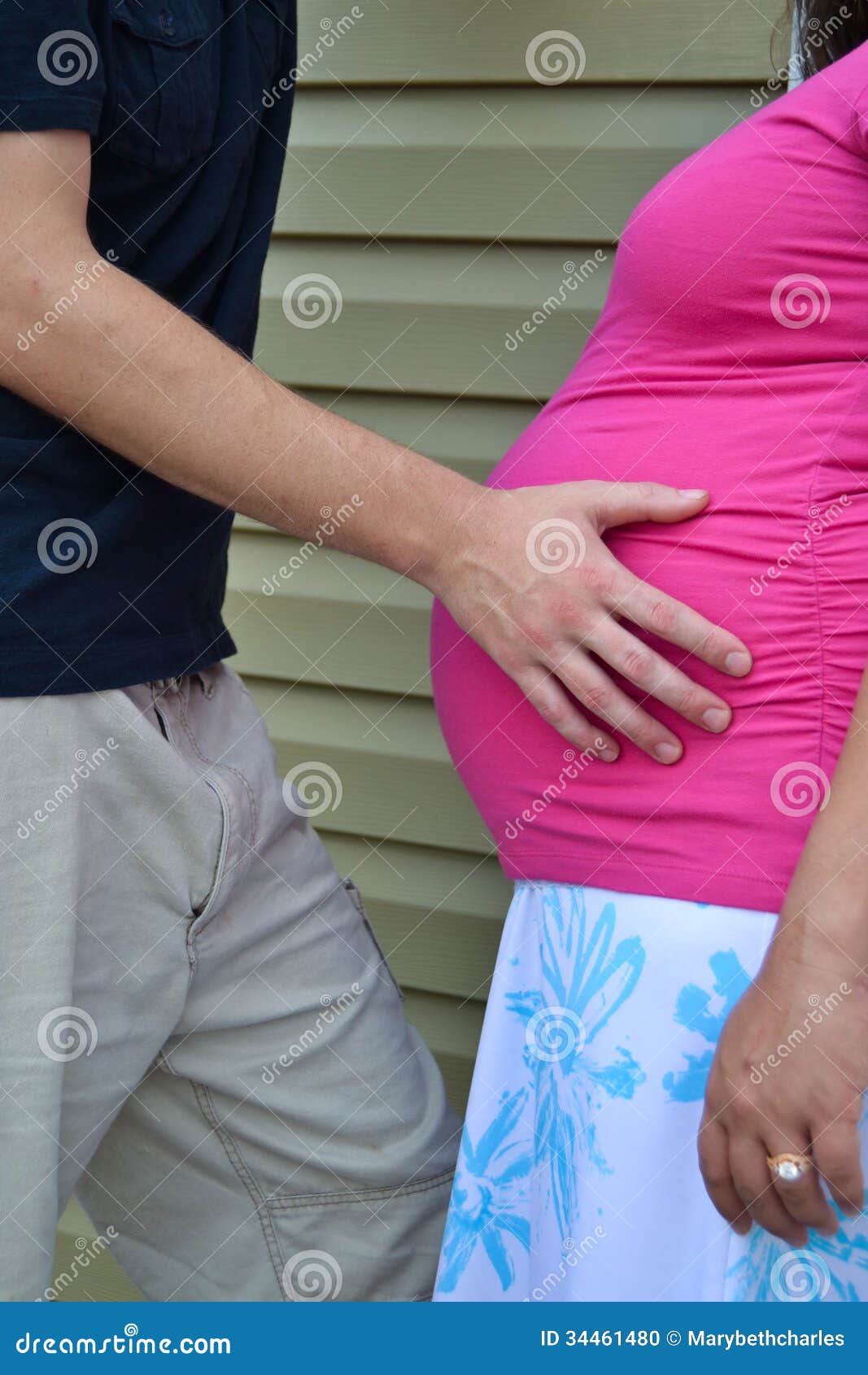 Expectant Couple Close-up stock photo. Image of parenthood - 34461480