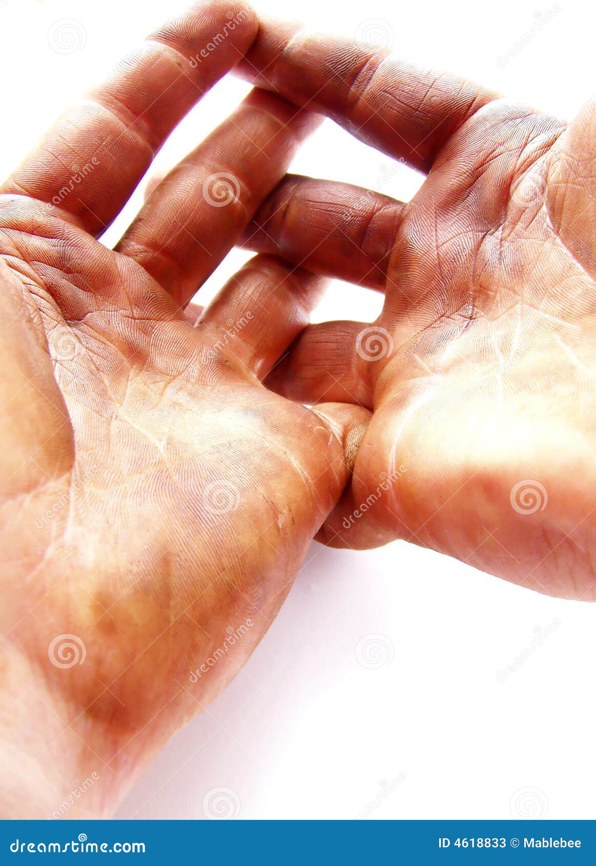 Expectant Hardworking Hands, Vertical Stock Image - Image of ...