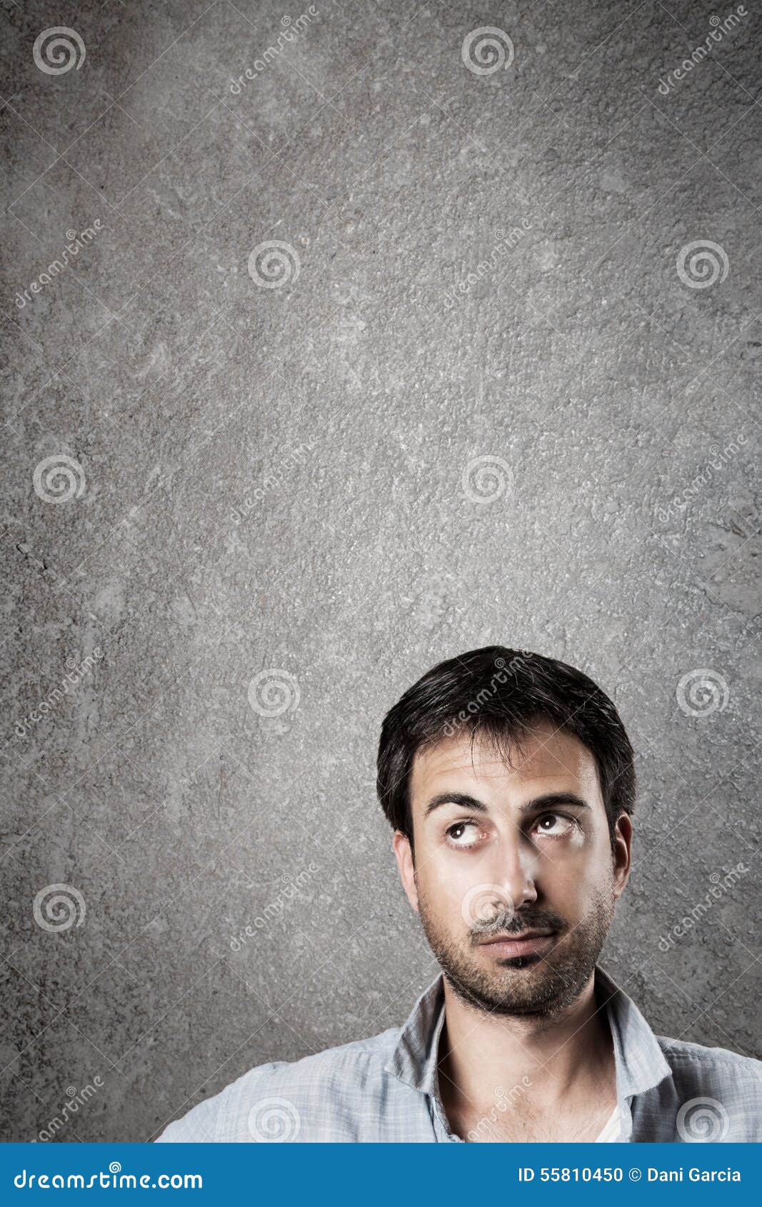 Expectant man. stock photo. Image of studio, model, standing - 55810450