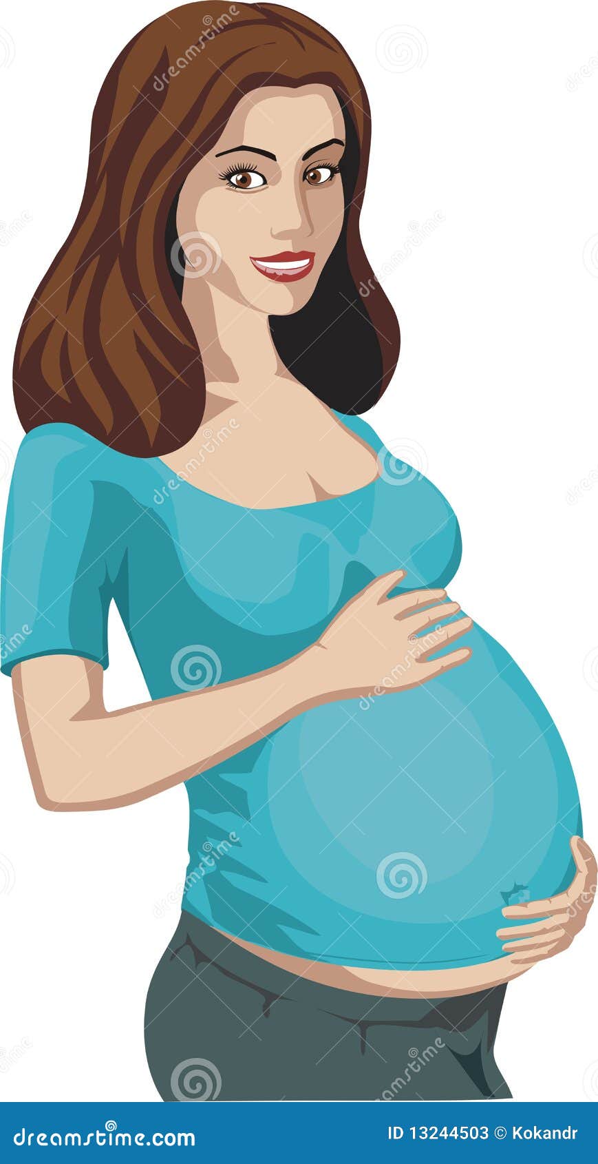 Expectant mother stock illustration. Illustration of health - 13244503