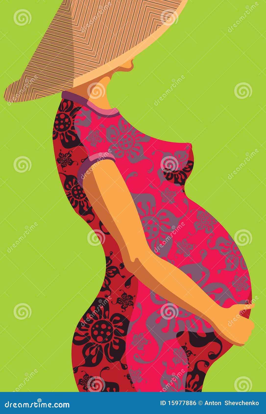 Expectant mother stock vector. Illustration of pregnancy - 15977886