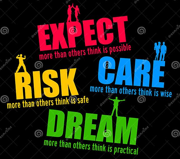 Expectation and dream stock illustration. Illustration of improve ...