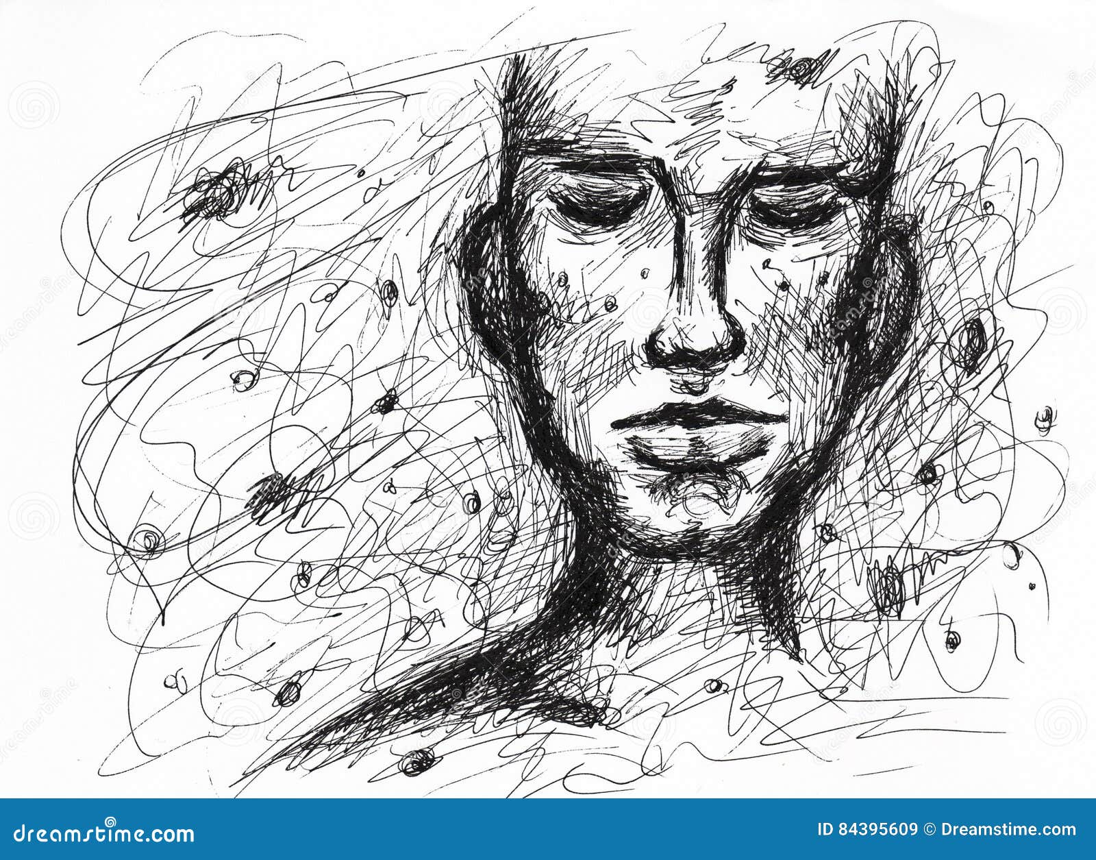 Expectation girl stock illustration. Illustration of manually - 84395609