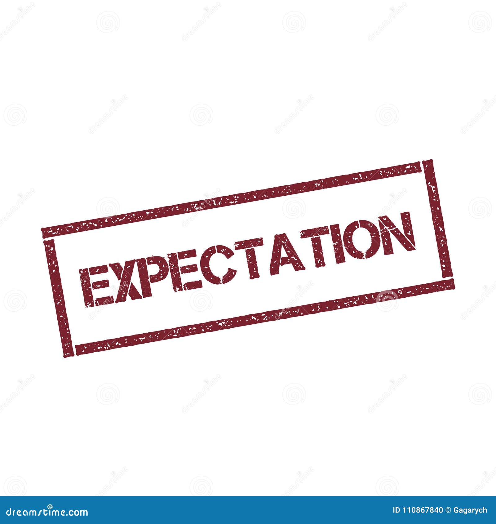 Expectation Rectangular Stamp. Vector Illustration | CartoonDealer.com ...