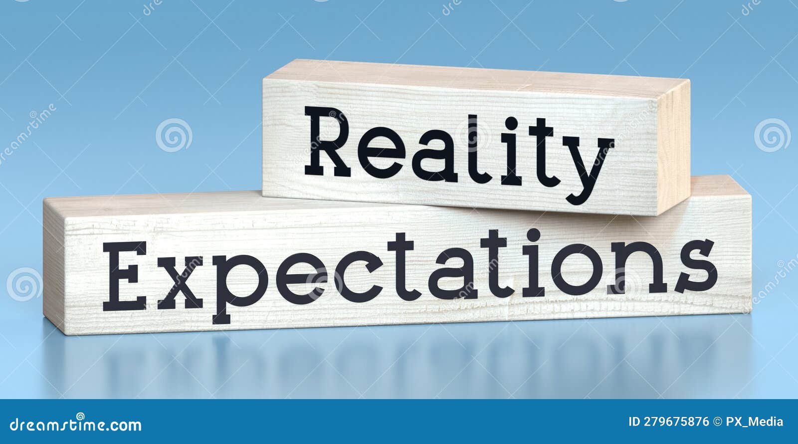 Expectations Vs Reality Concept With Business Graphs Cartoon Vector ...