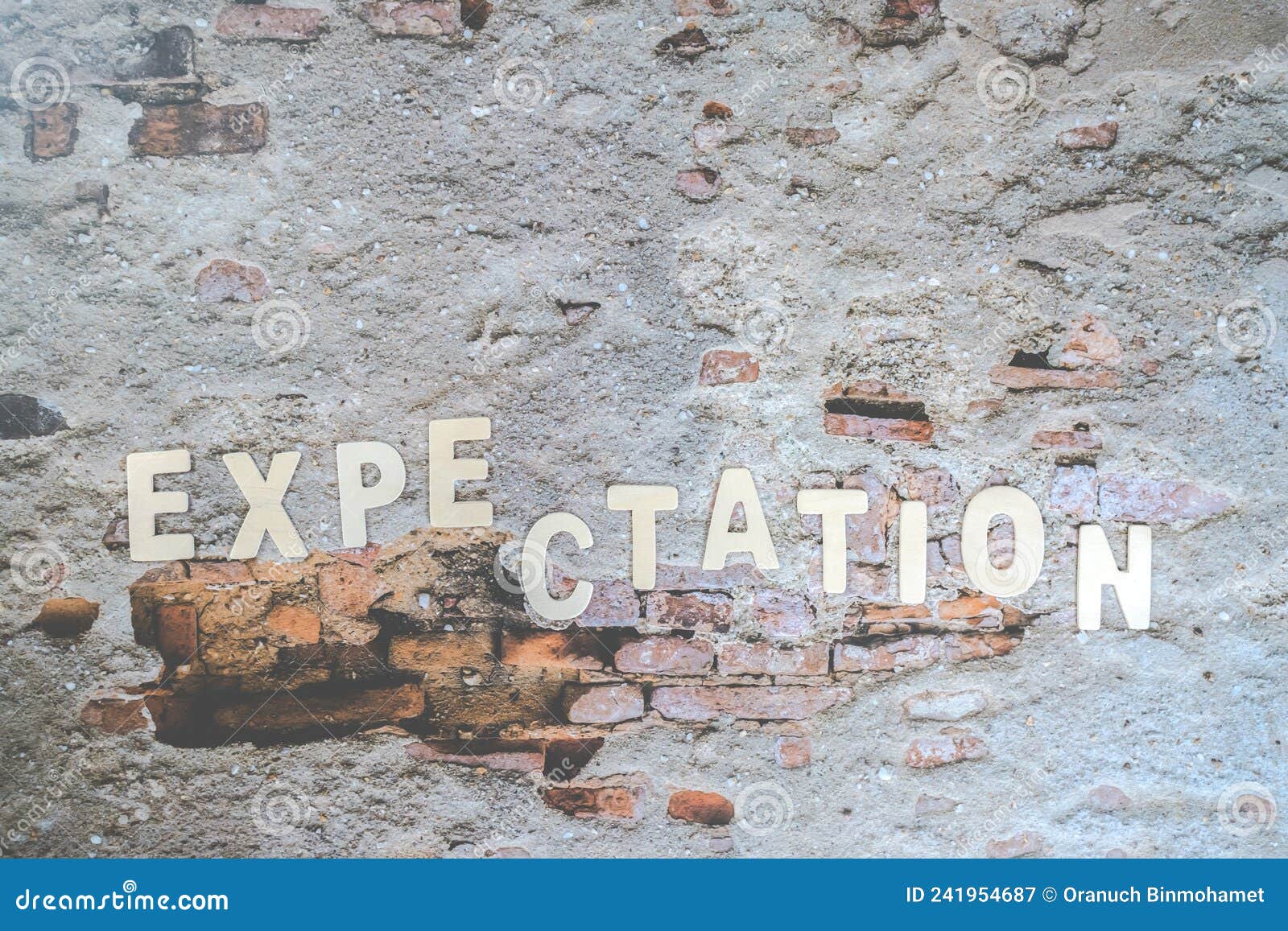 The Expectations Word on the Wall. Business Concept Image Stock Image ...
