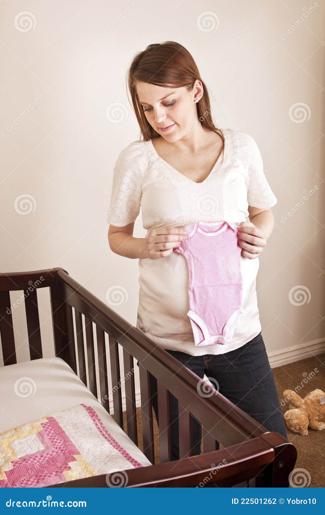 Expecting Mother Anxiously Awaiting Her Baby Stock Photo - Image of ...