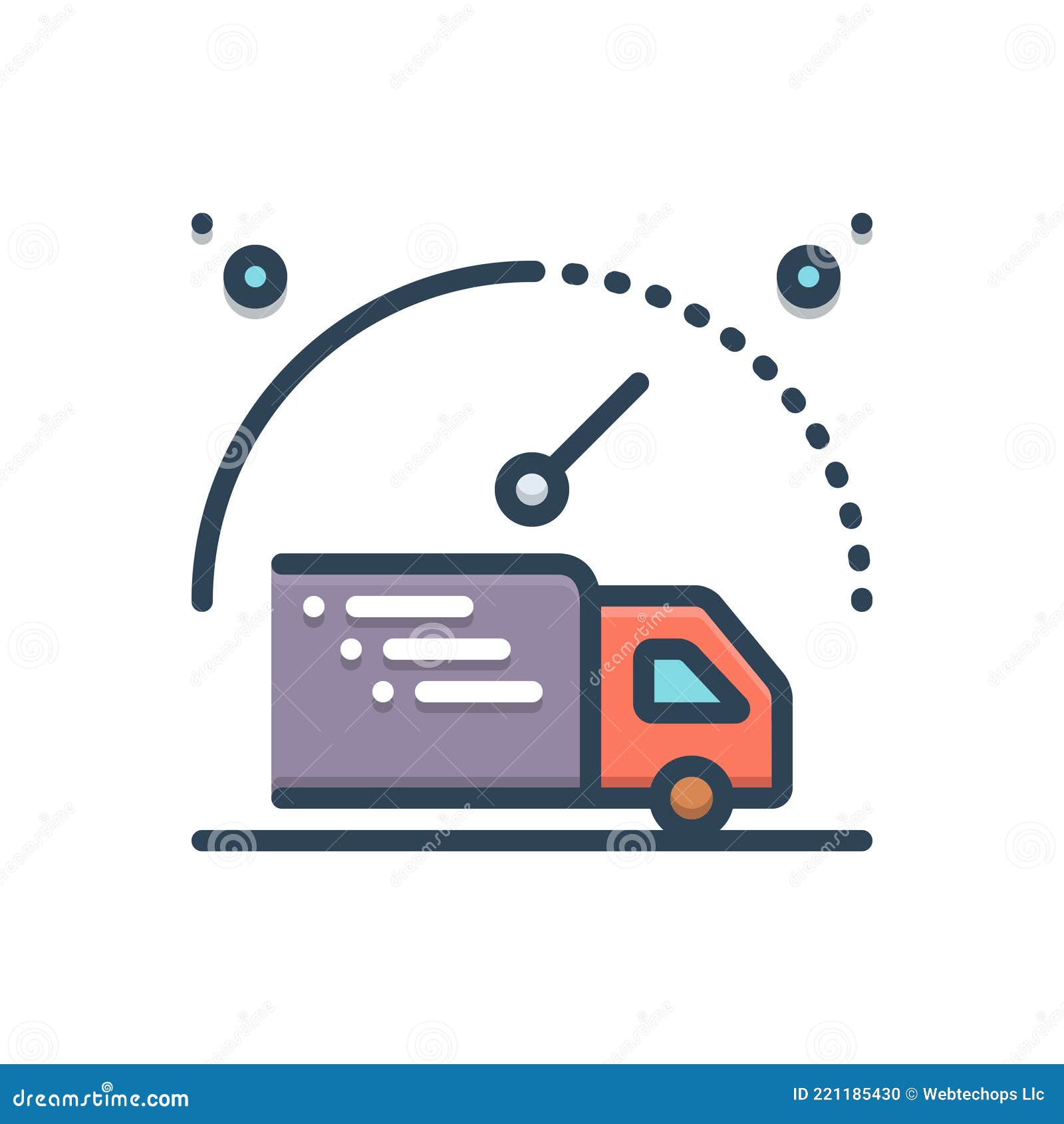 Color Illustration Icon for Expedite, Prompt and Expeditious Stock ...