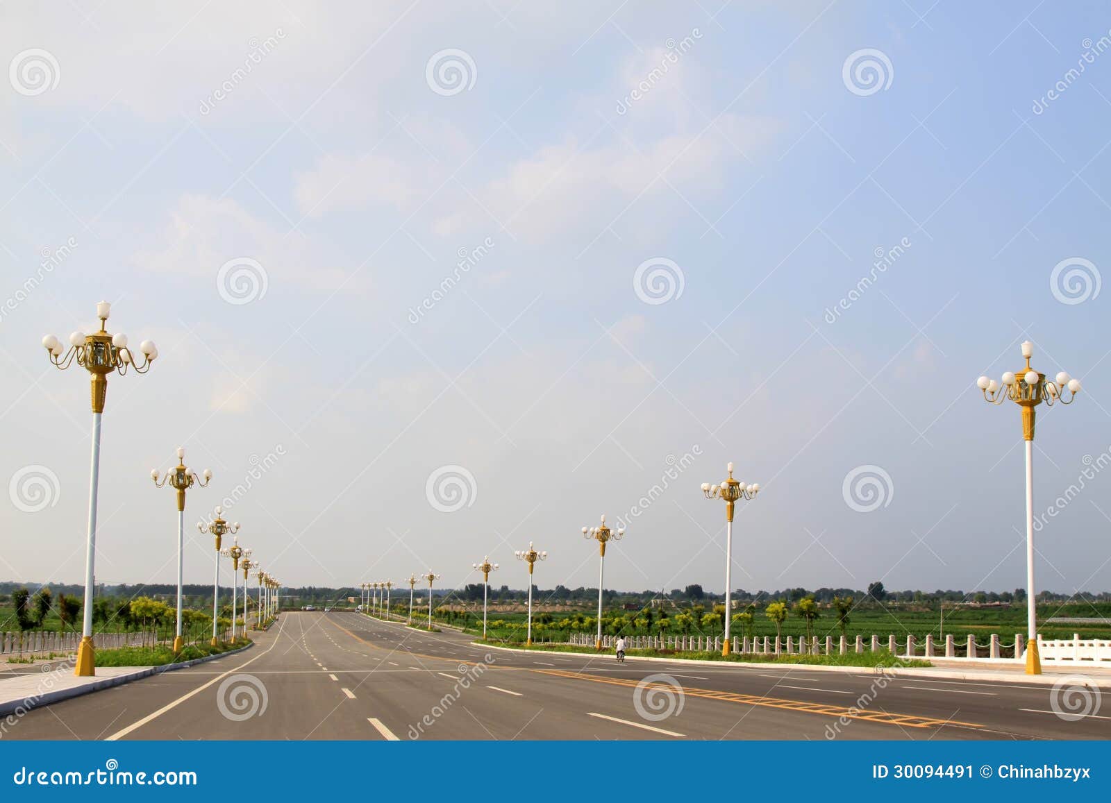 Expedite Road in Broad Field of Vision Stock Image - Image of modern ...