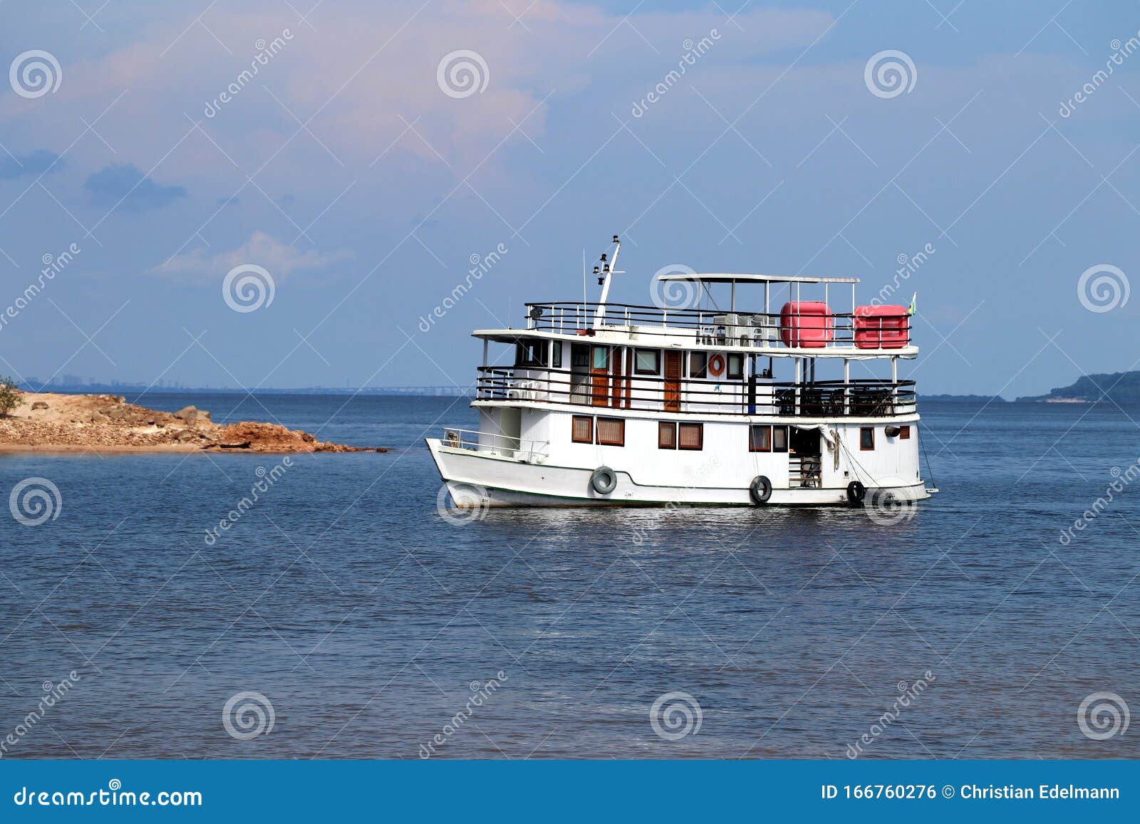 Expedition Boat on the Amazon River - Amazon, Brazil Stock Photo ...